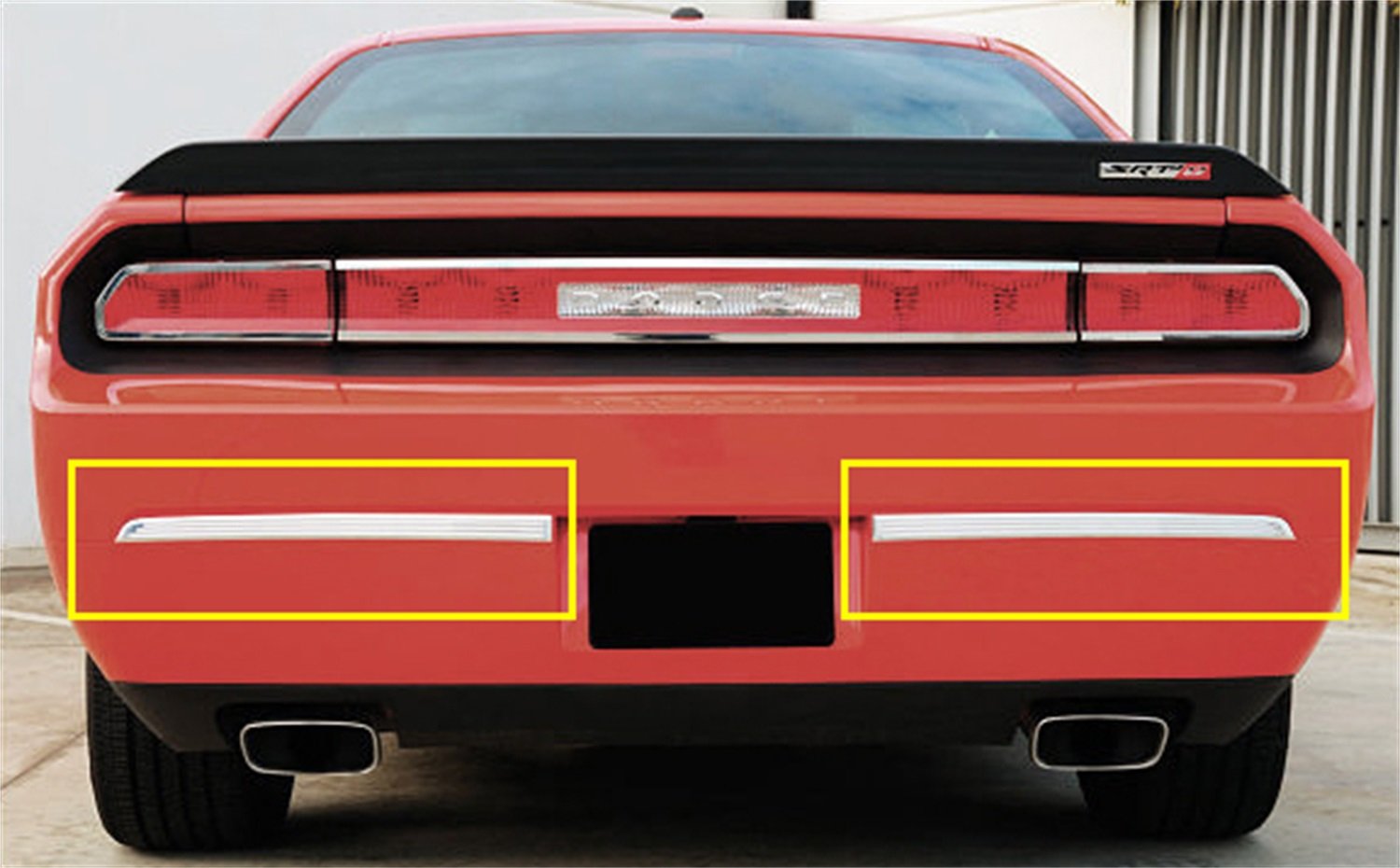 T-Rex 12417 T1 Series Brushed Aluminum Rear Bumper Trim - 2 Piece