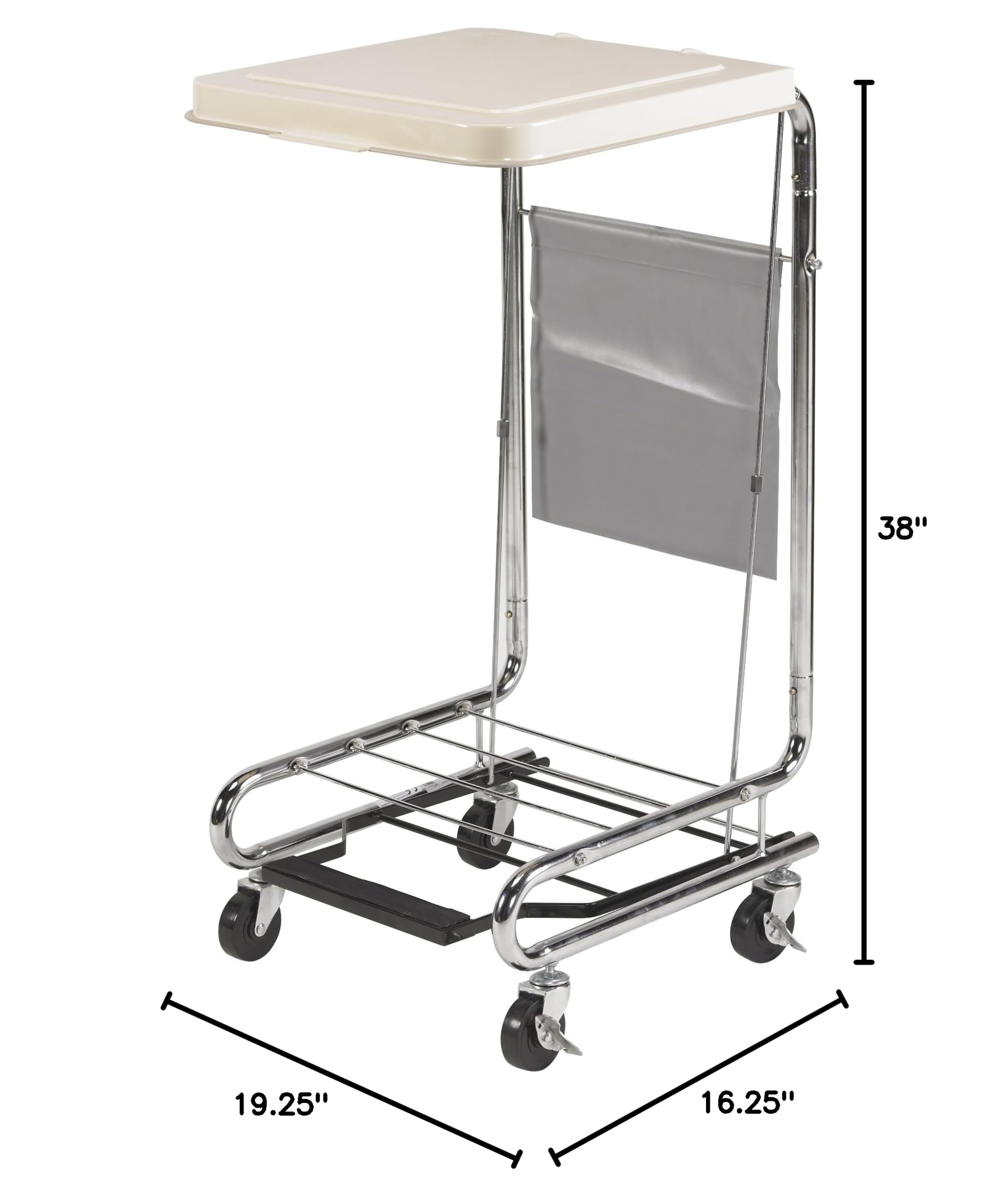 Drive Medical 13070 Hamper Stand, Chrome