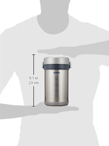 Zojirushi Thermal Stainless Lunch Box BENTO BAKO SL-NC09-ST (Japan Import)