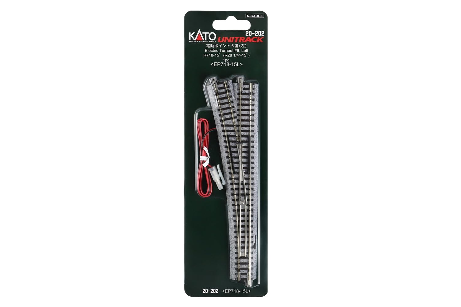 KATO N Gauge Electric Point No. 6 Left 20-202 Model Train Supplies