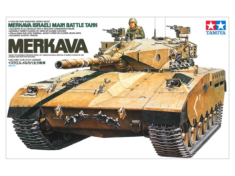 TAMIYA 35127 1/35 Israeli Merkava MBT Tank Plastic Model Kit