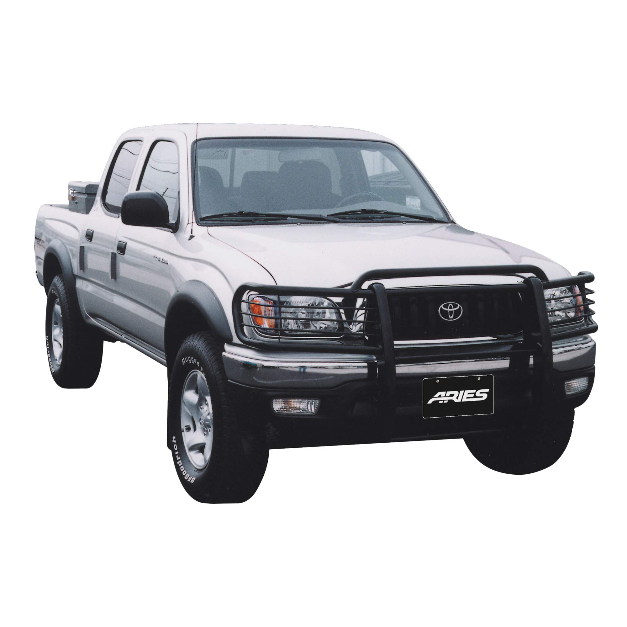 ARIES 2049 1-1/2-Inch Black Steel Grille Guard, No-Drill, Select Toyota Tacoma