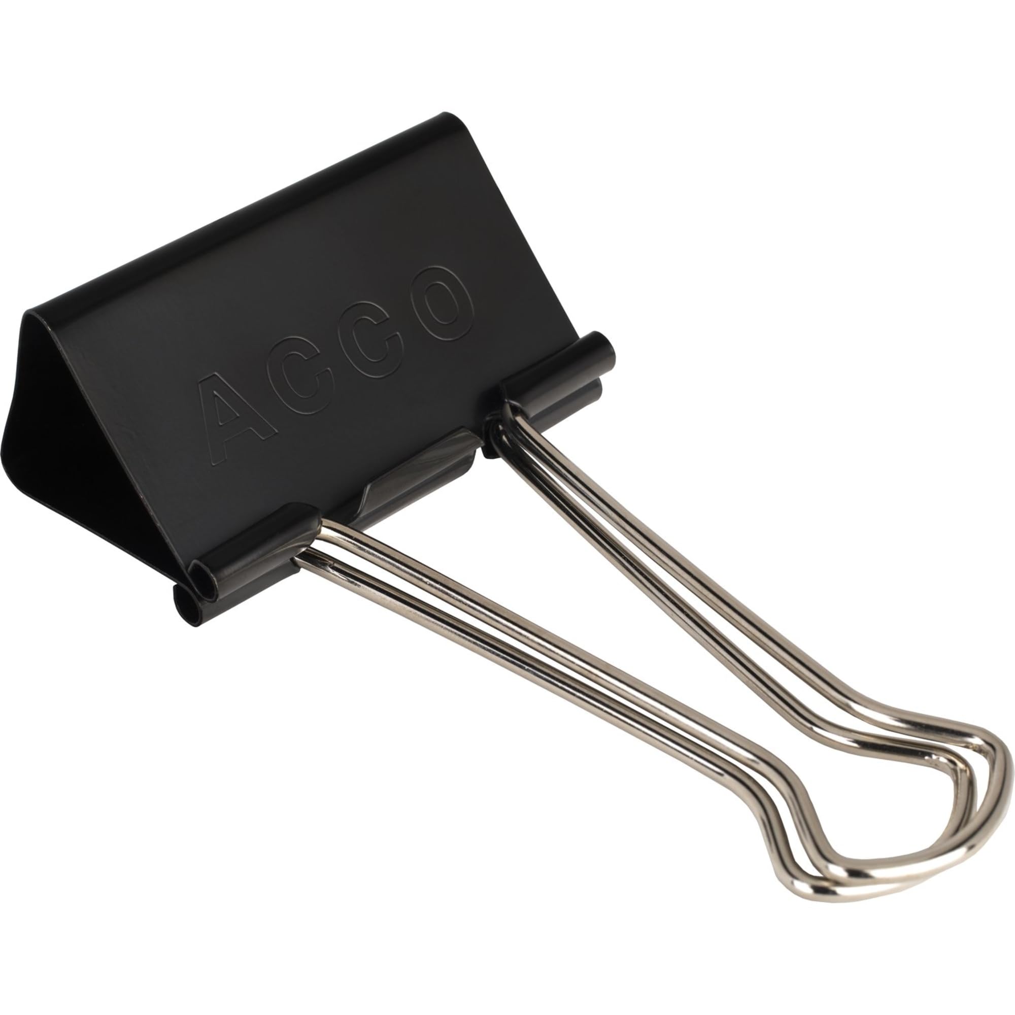 ACCO Binder Clips, Large, 1 Box, 12 Clips/Box (72100)