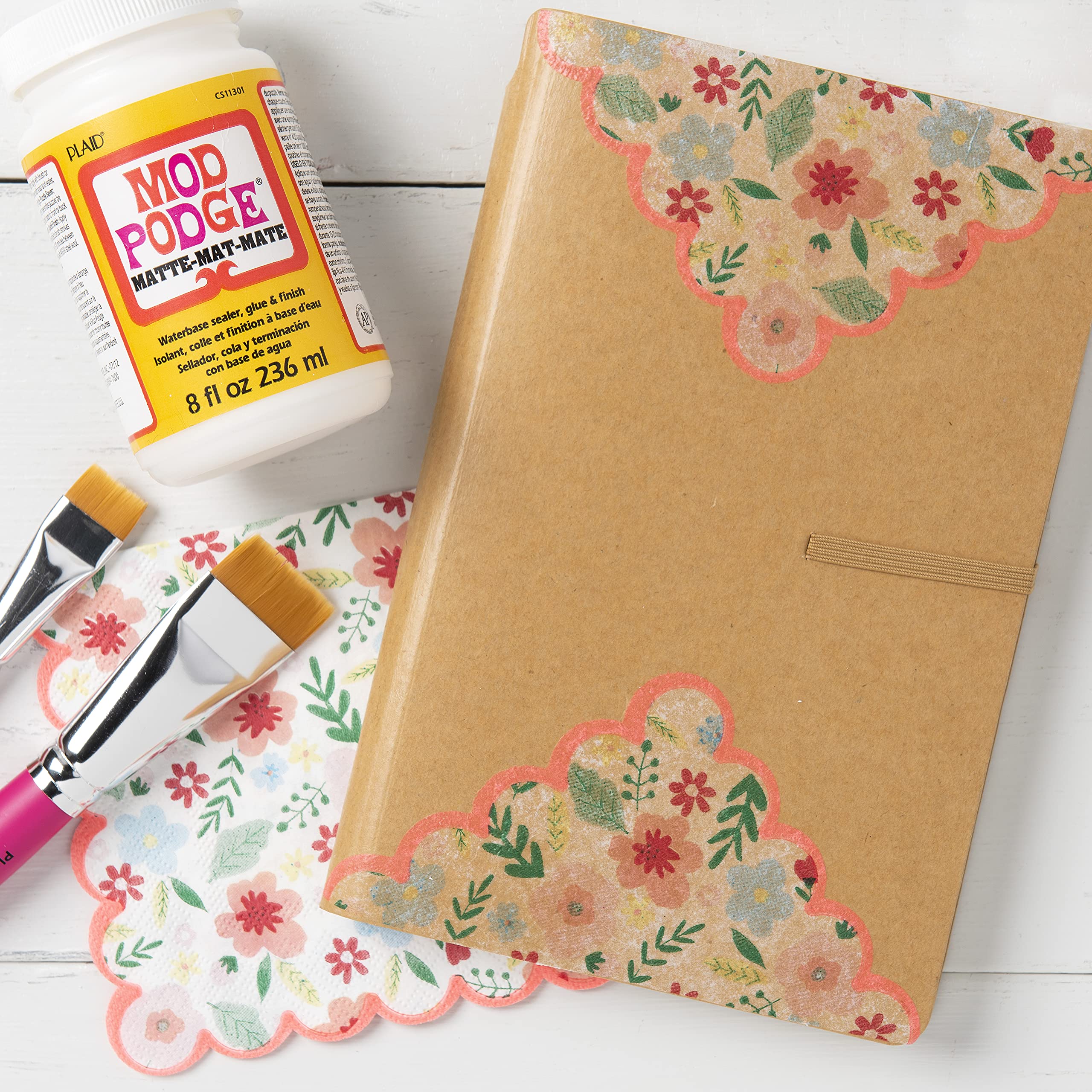 Mod Podge CS11301 Waterbase Sealer, Glue and Finish, 8 Oz, Matte