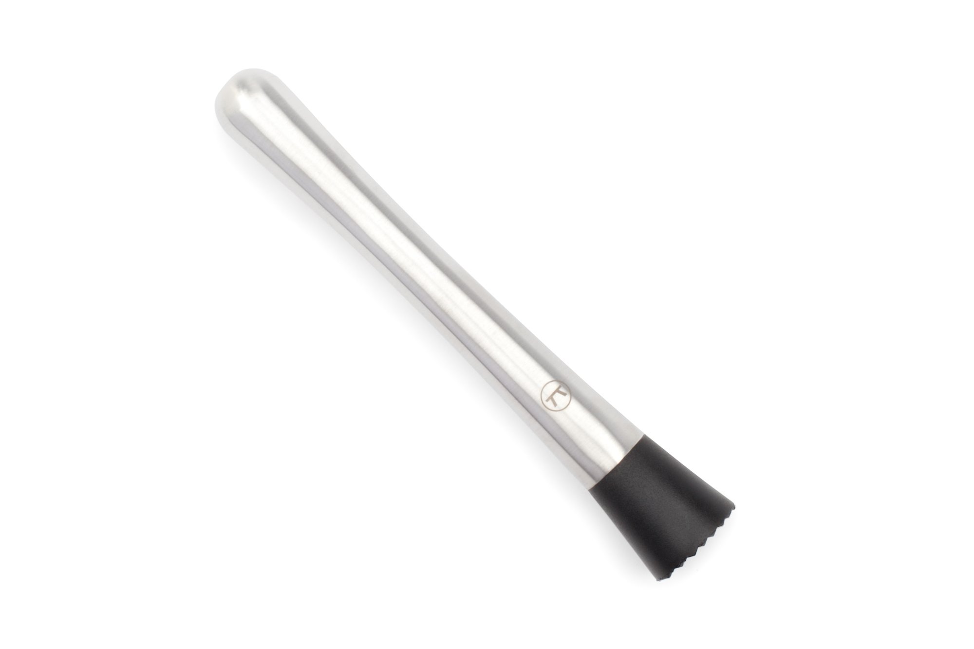 Outset Stainless Steel Cocktail Muddler, 1.25 x 1.25 x 8 inches