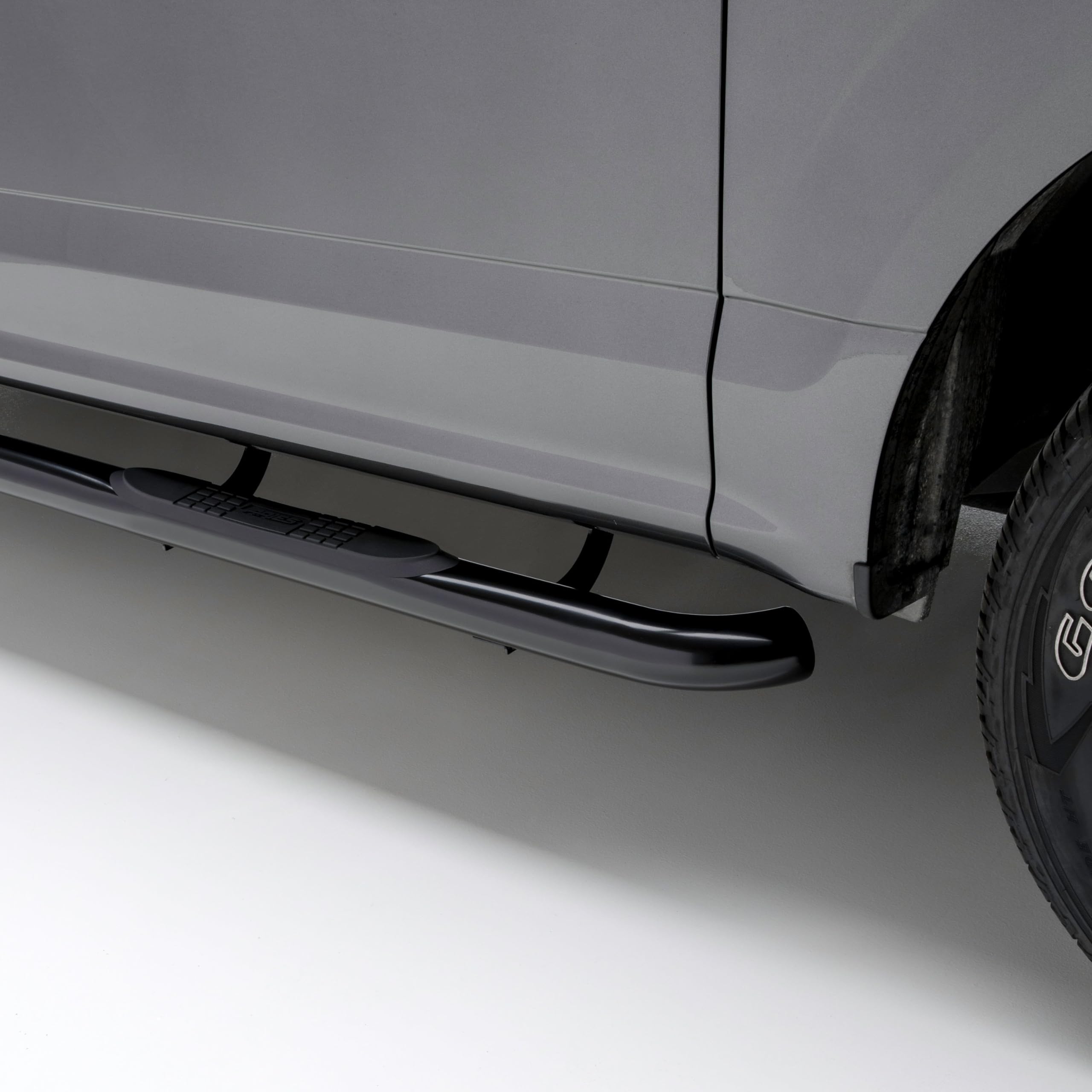 ARIES 204031 3-Inch Round Black Steel Nerf Bars, No-Drill, Select Chevrolet Traverse, GMC Acadia, Saturn Outlook