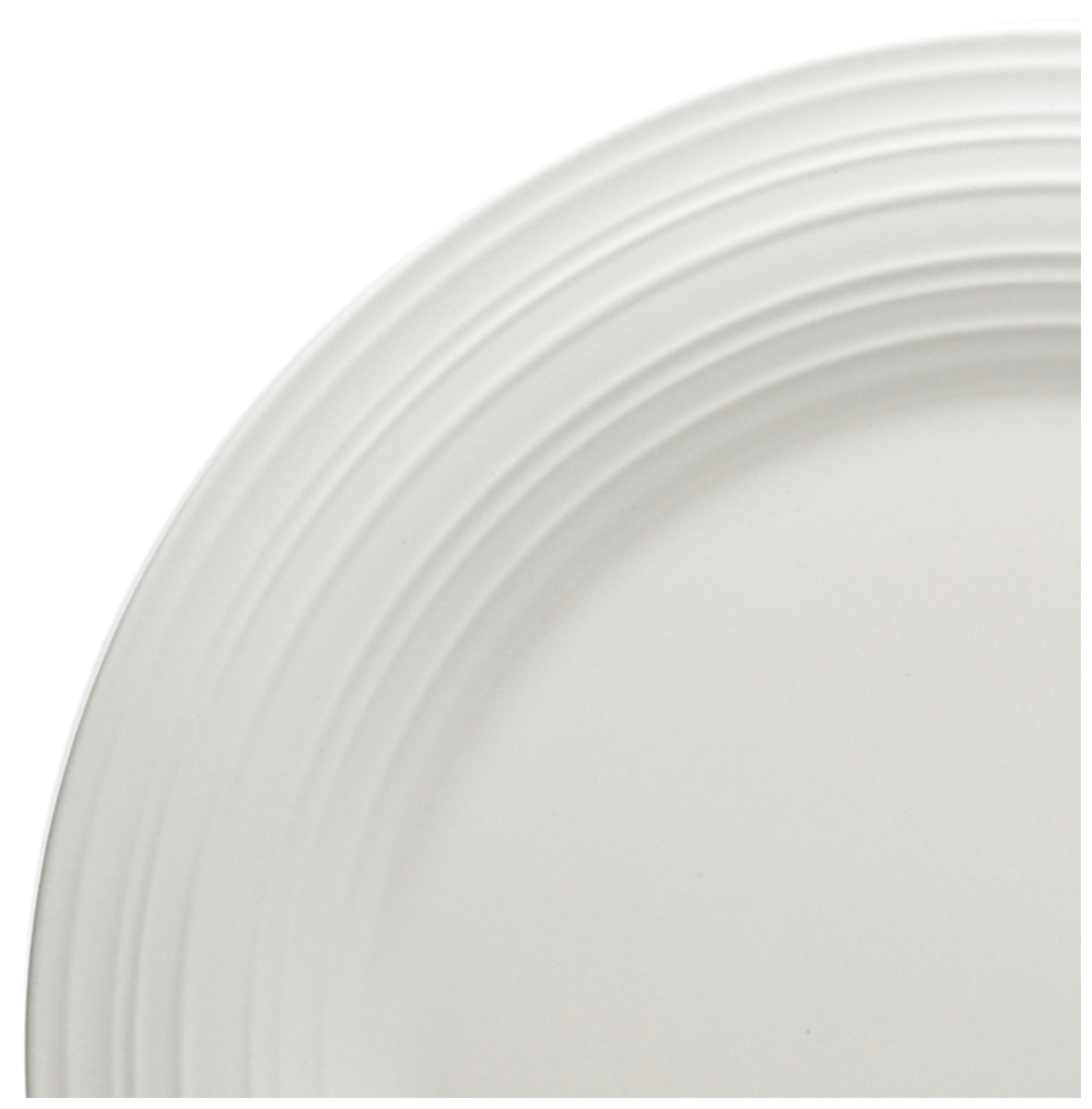 Mikasa Swirl White Oval Serving Platter, 14-Inch