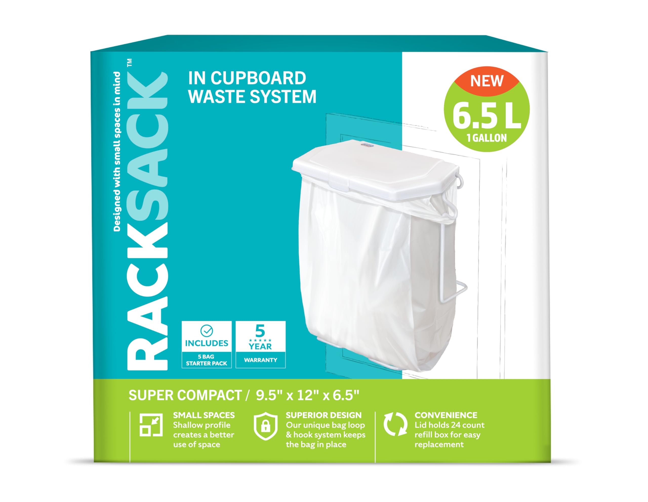 Mid-America Bag 50120 Rack Sack Bathroom Waste Bag