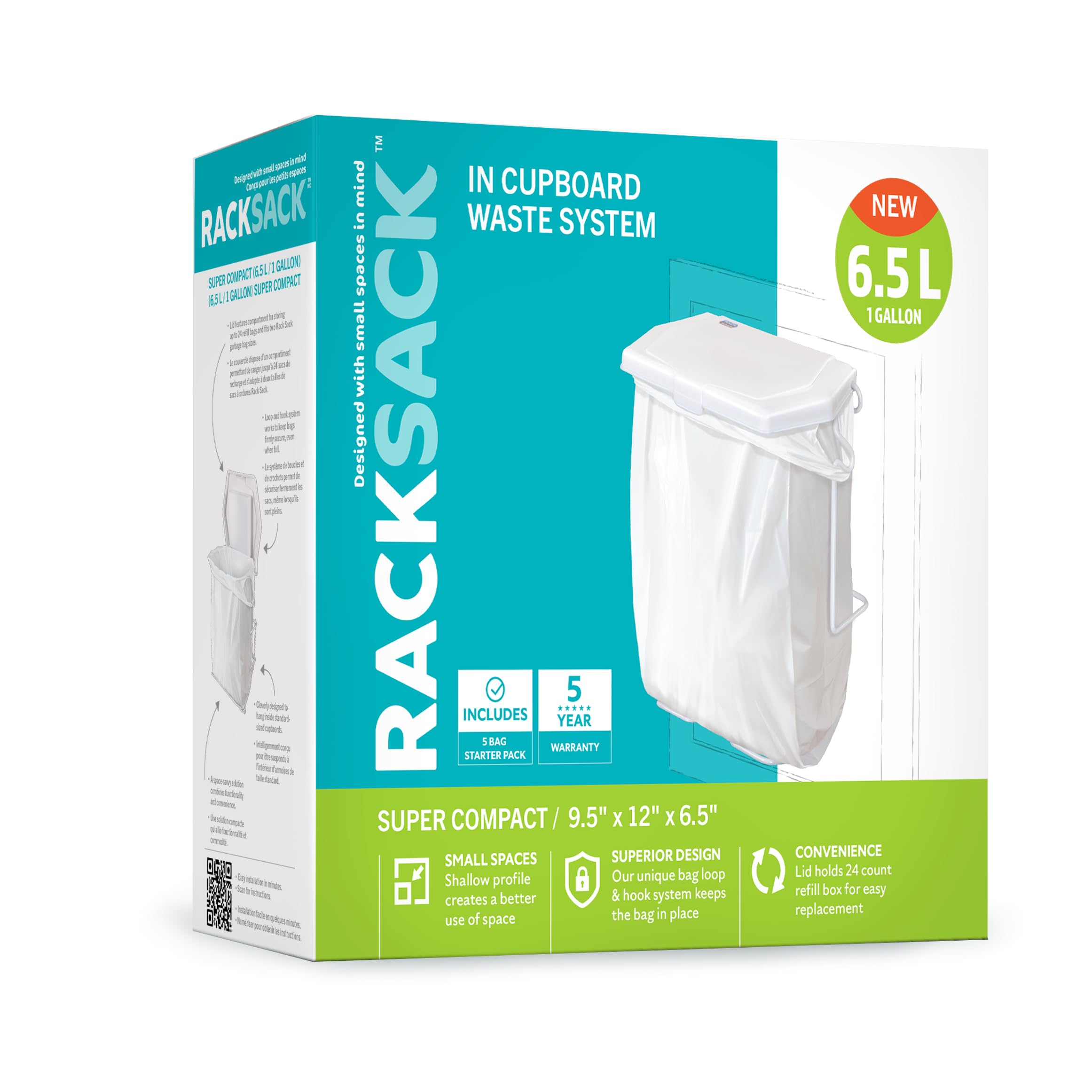 Mid-America Bag 50120 Rack Sack Bathroom Waste Bag