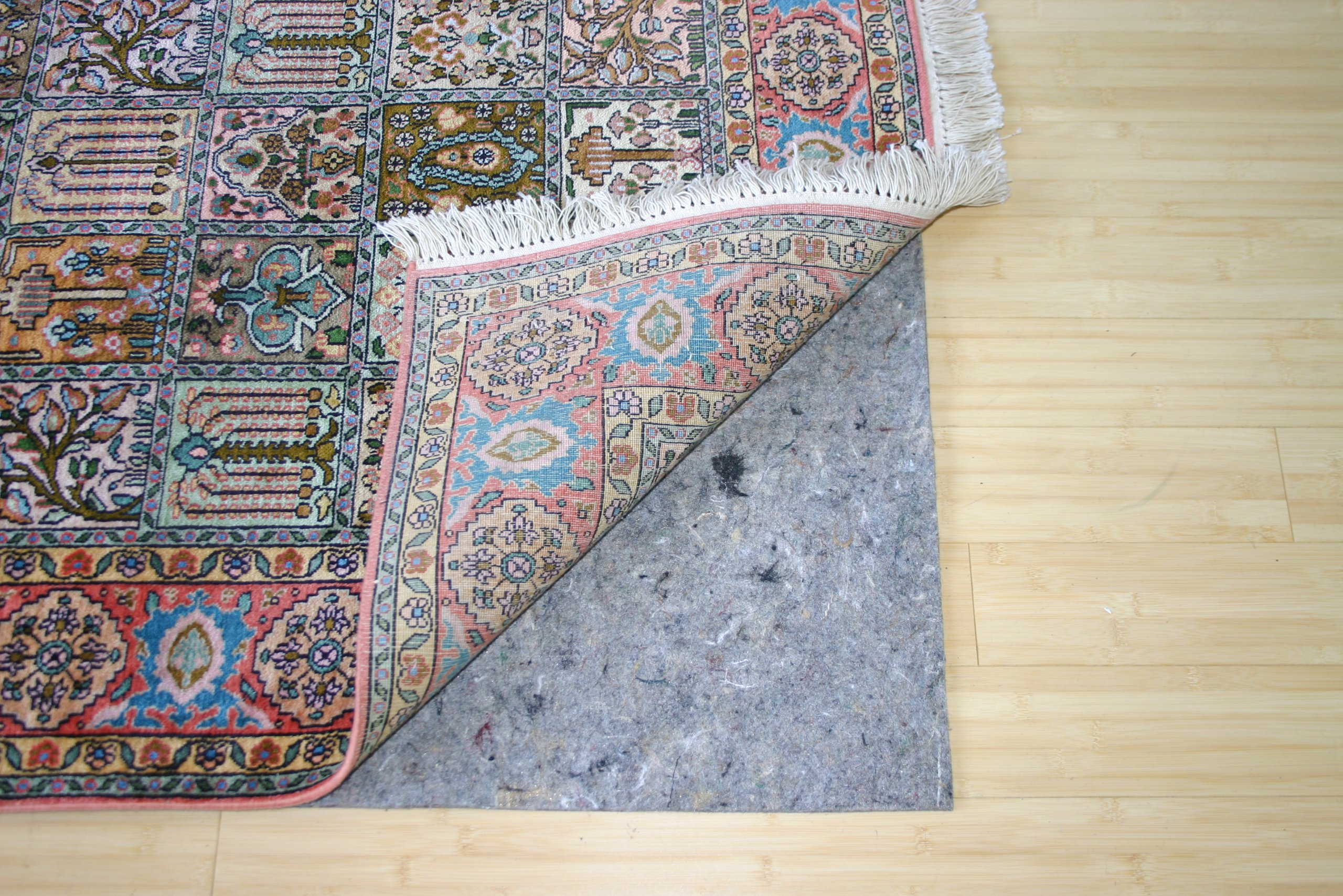 2' X 12' Ultra Plush Non-Slip Rug Pad for Hard Surfaces and Carpet