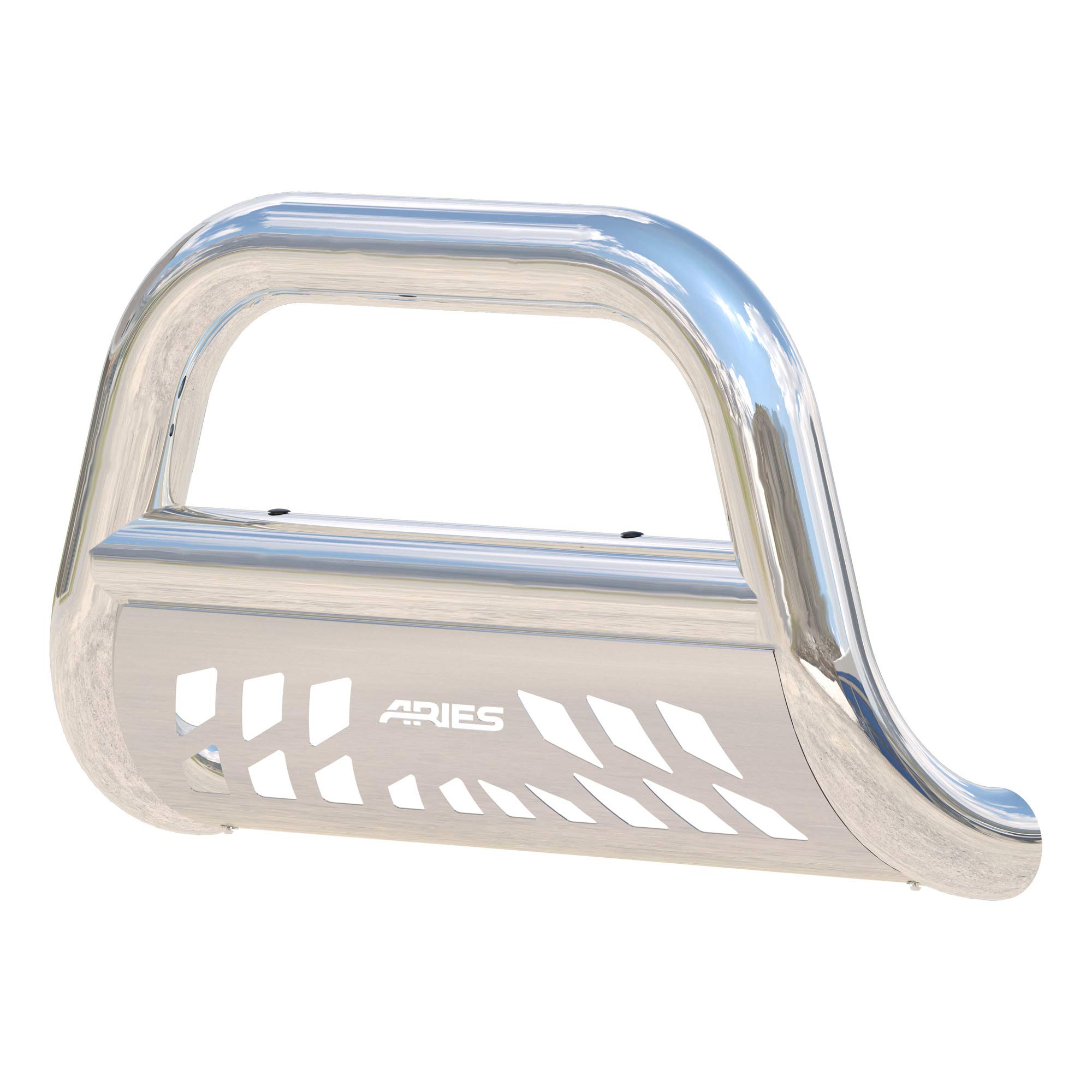 ARIES 45-2004 Big Horn 4-Inch Polished Stainless Steel Bull Bar, Select Toyota Sequoia, Tundra
