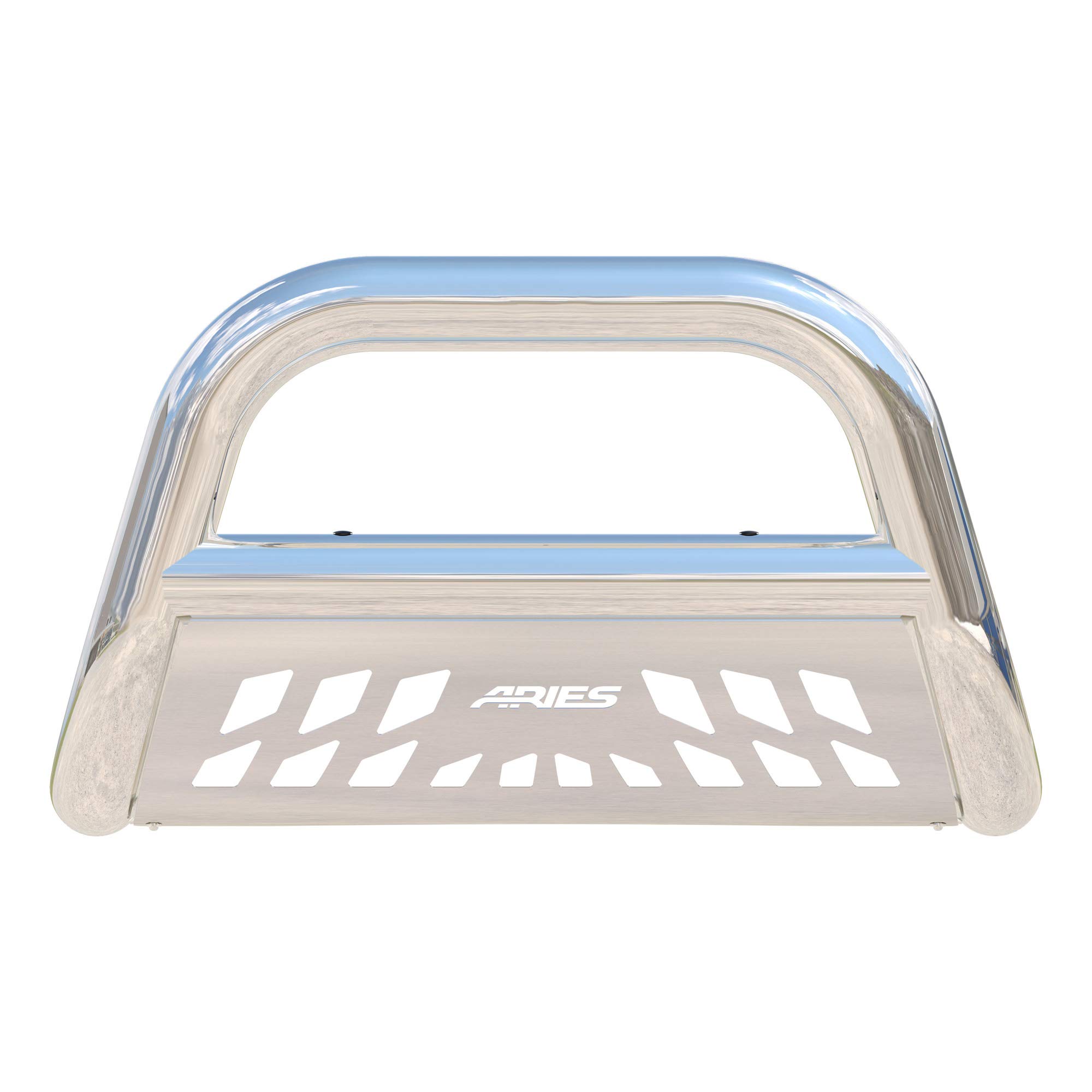 ARIES 45-2004 Big Horn 4-Inch Polished Stainless Steel Bull Bar, Select Toyota Sequoia, Tundra