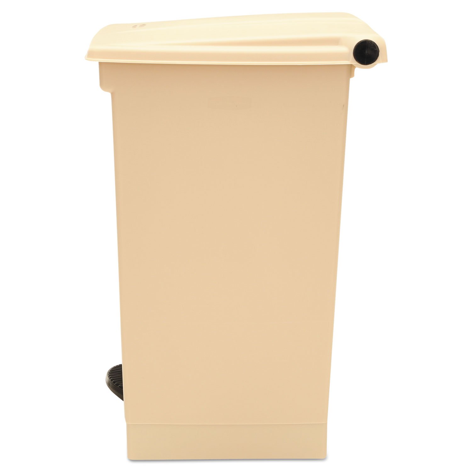 Rubbermaid Commercial Step Waste Container, 17.1" x 15.8" x 16.3", Beige