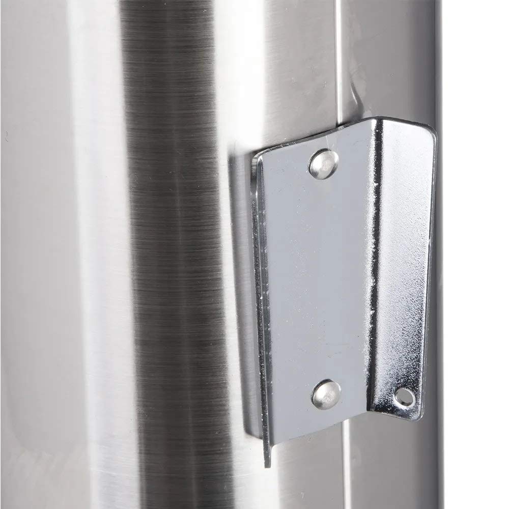 San Jamar C3200P Stainless Steel Pull Type Beverage Cup Dispenser, Fits 6oz to 10oz Cup Size, 2-7/32" to 3-3/16" Rim, 23-1/2" Tube Length