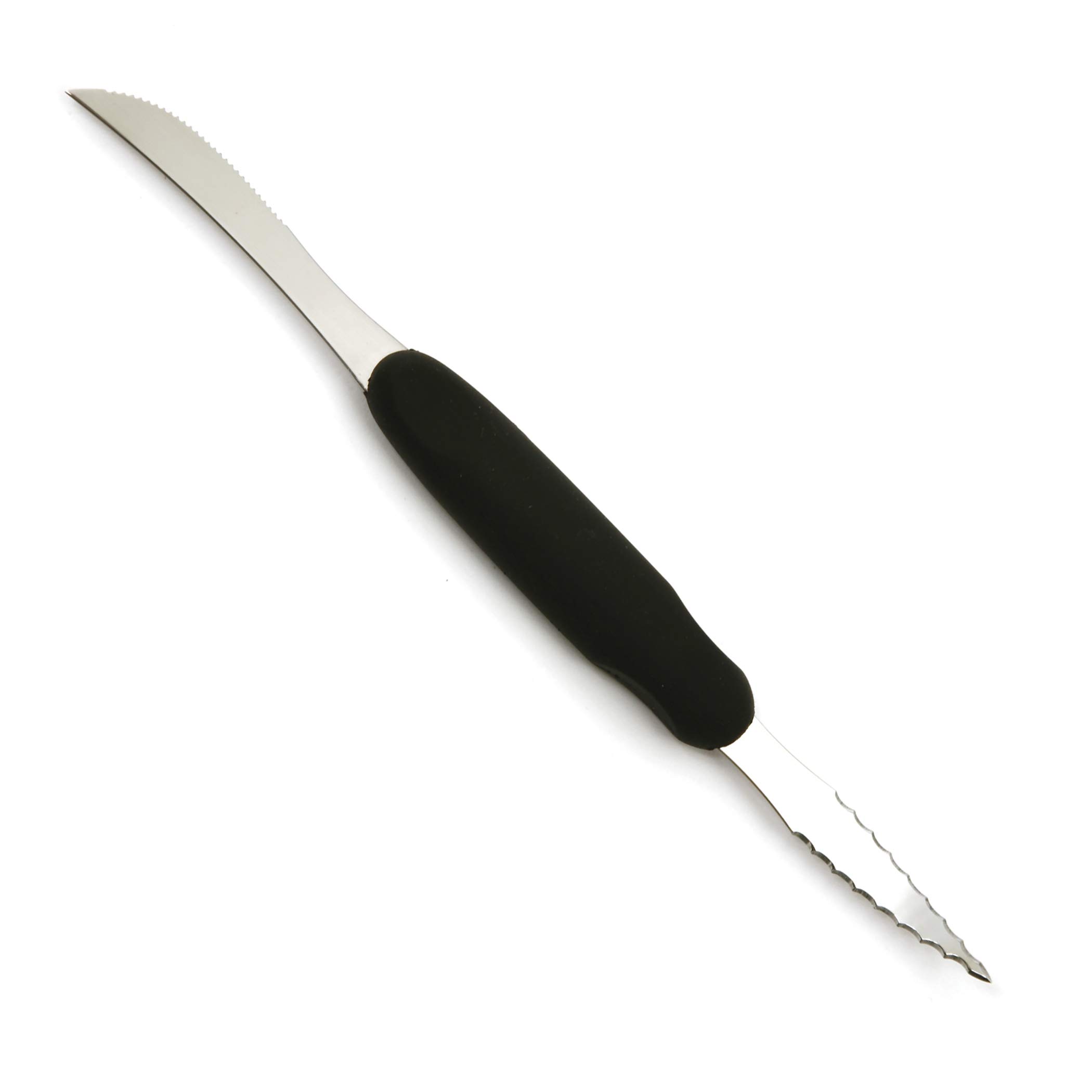 Norpro Grip-EZ Squirtless Grapefruit Knife, 8.75in/22cm, Black