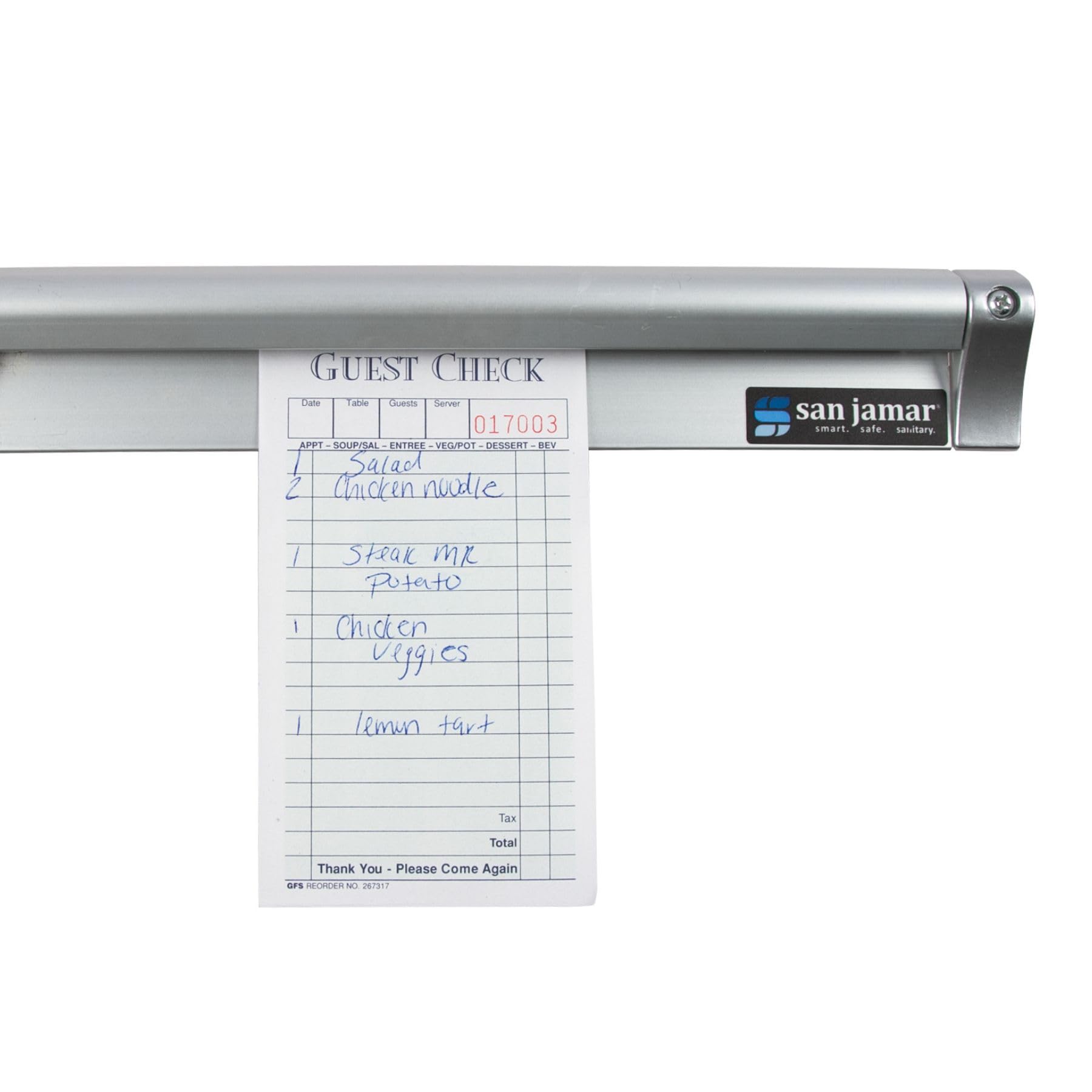 San Jamar Stainless Steel Check Rack, 48 Inches, Silver