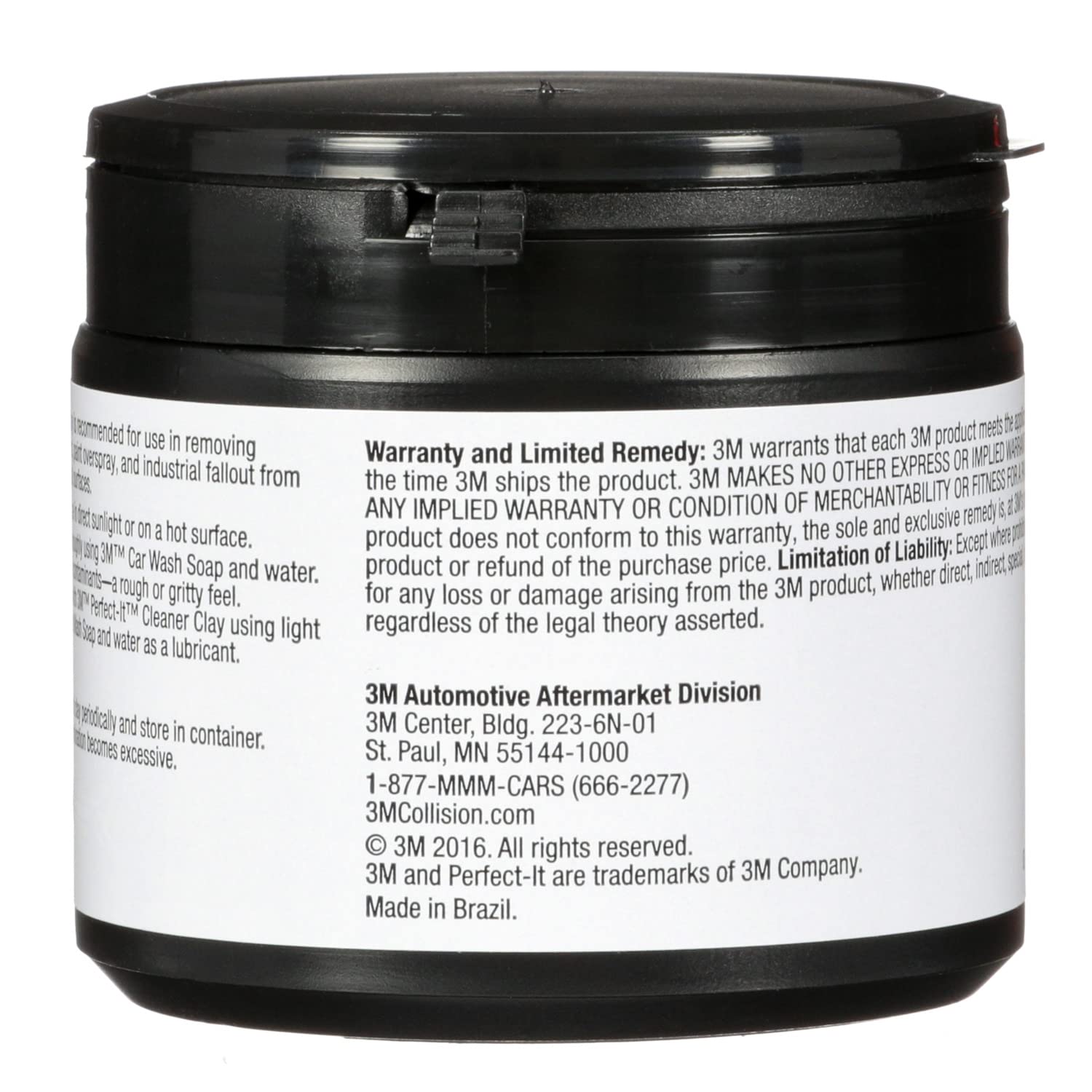 3M Perfect-It Cleaner Clay, 38070, 200 g, 1 bar per bottle