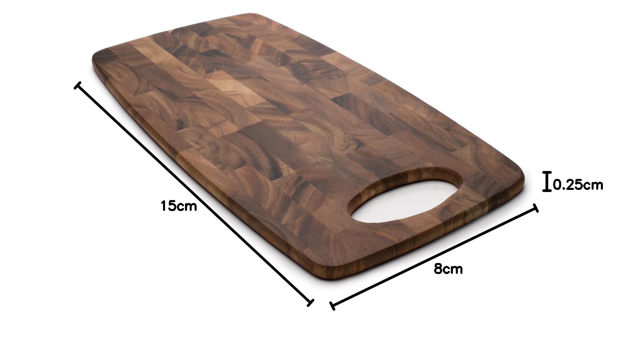 Ironwood Gourmet Calistoga End Grain Cheese Board, Acacia Wood