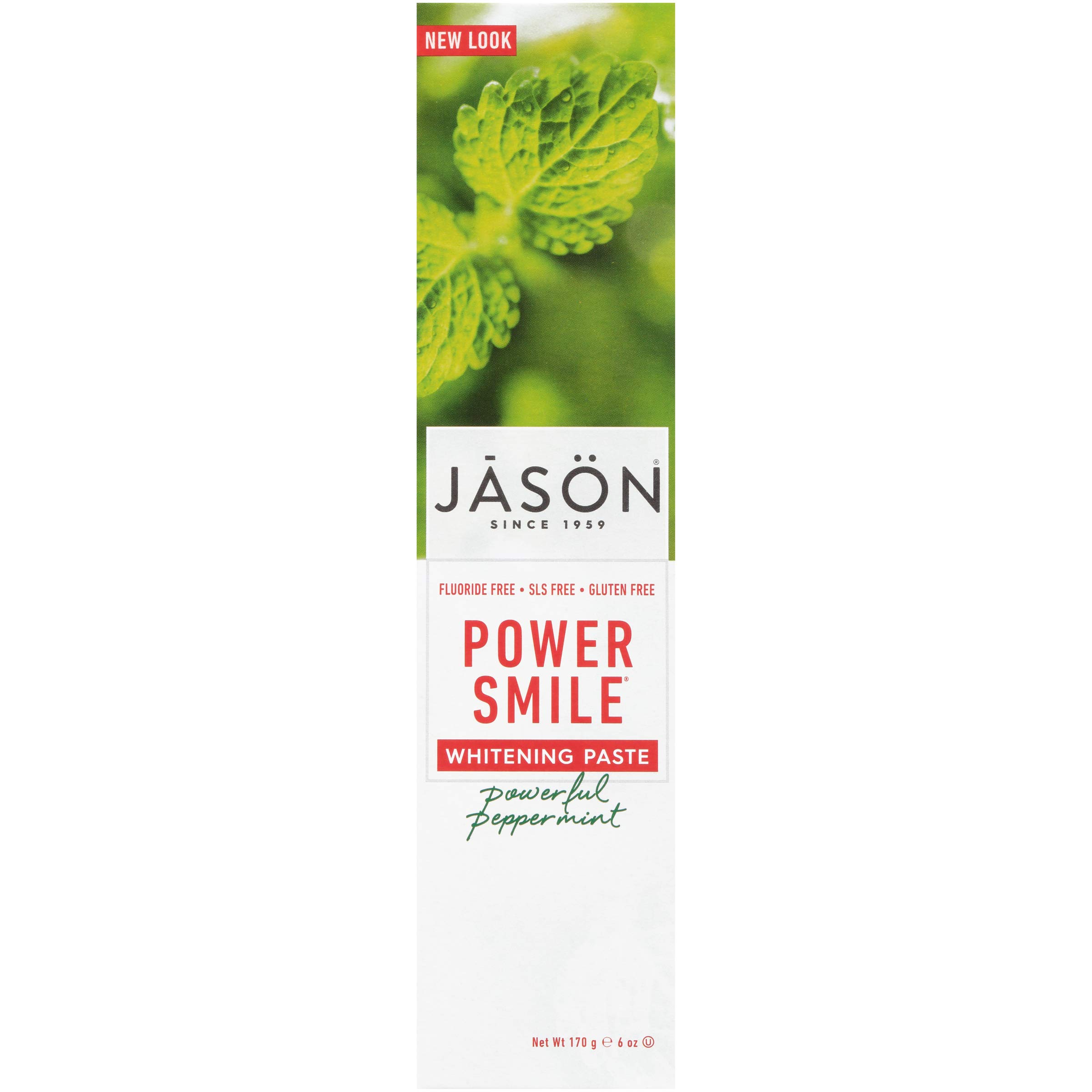 Jason Natural Powersmile Fluoride-Free Toothpaste, 6 oz (Pack of 4)