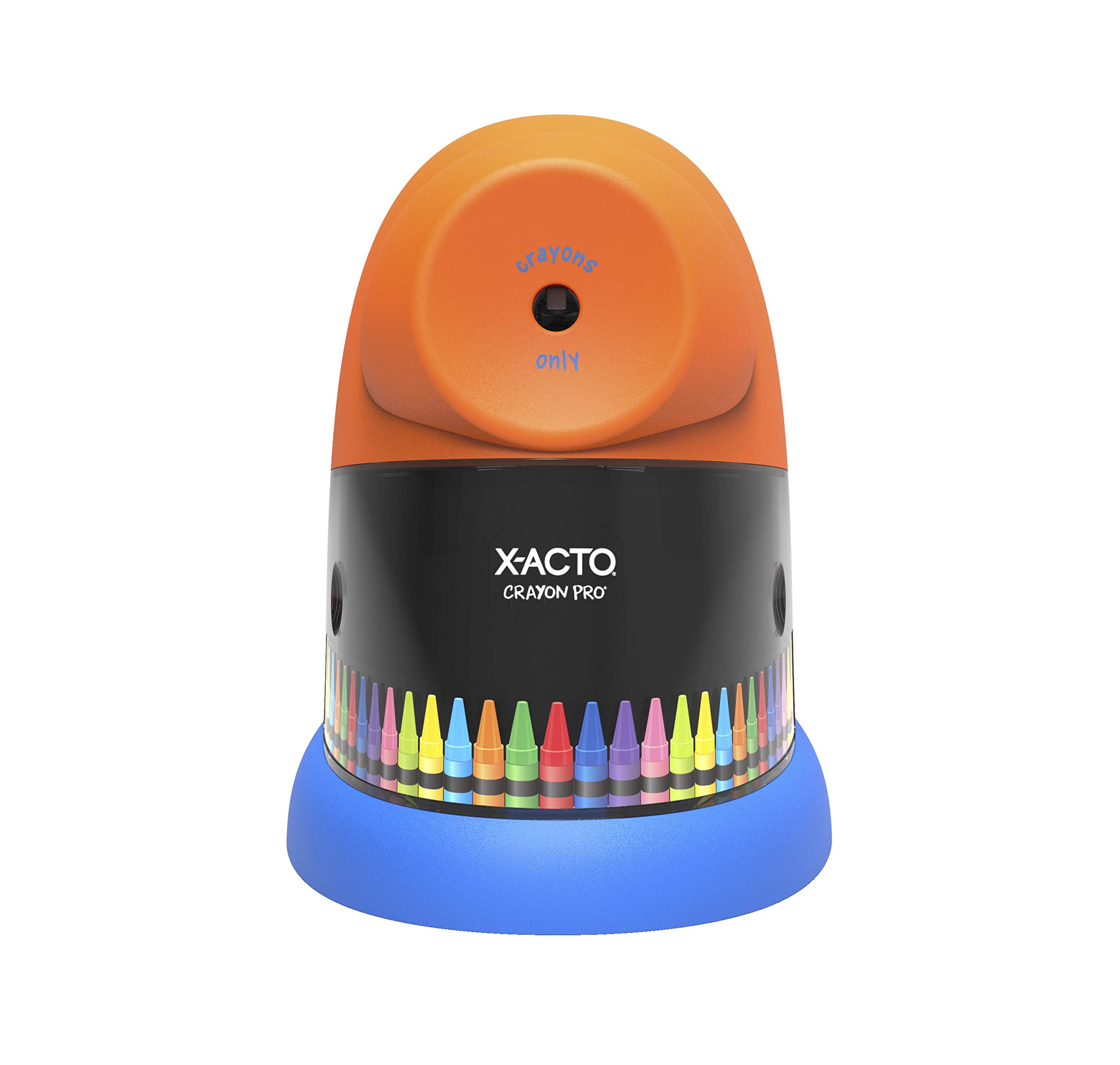 X-ACTO Crayon Pro Electric Crayon Sharpener, Electric Sharpener with SafeStart Automatic Motor, Great for Home or Schools