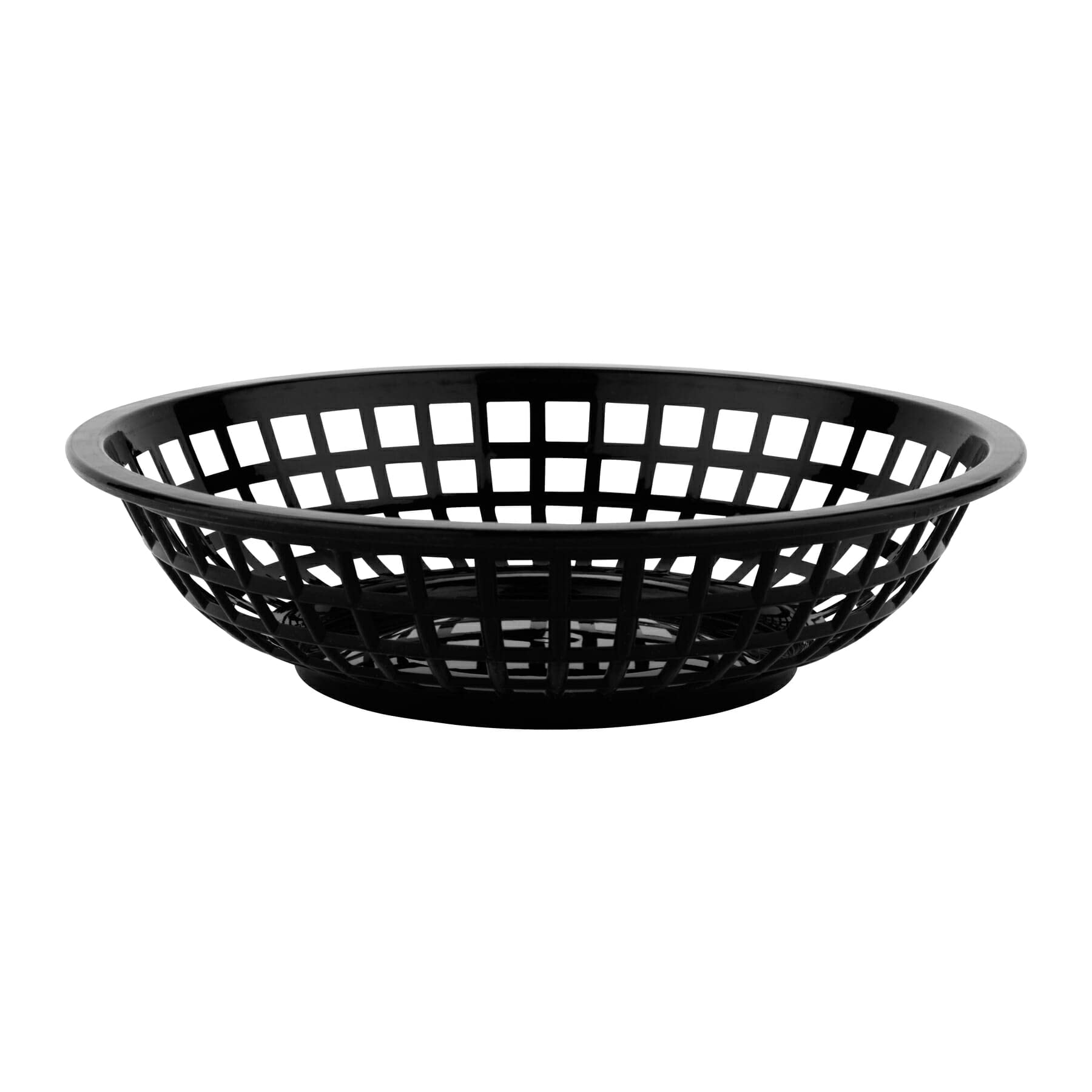 GET RB-820-BK Round Serving / Bread Basket, 8", Black (Set of 12)