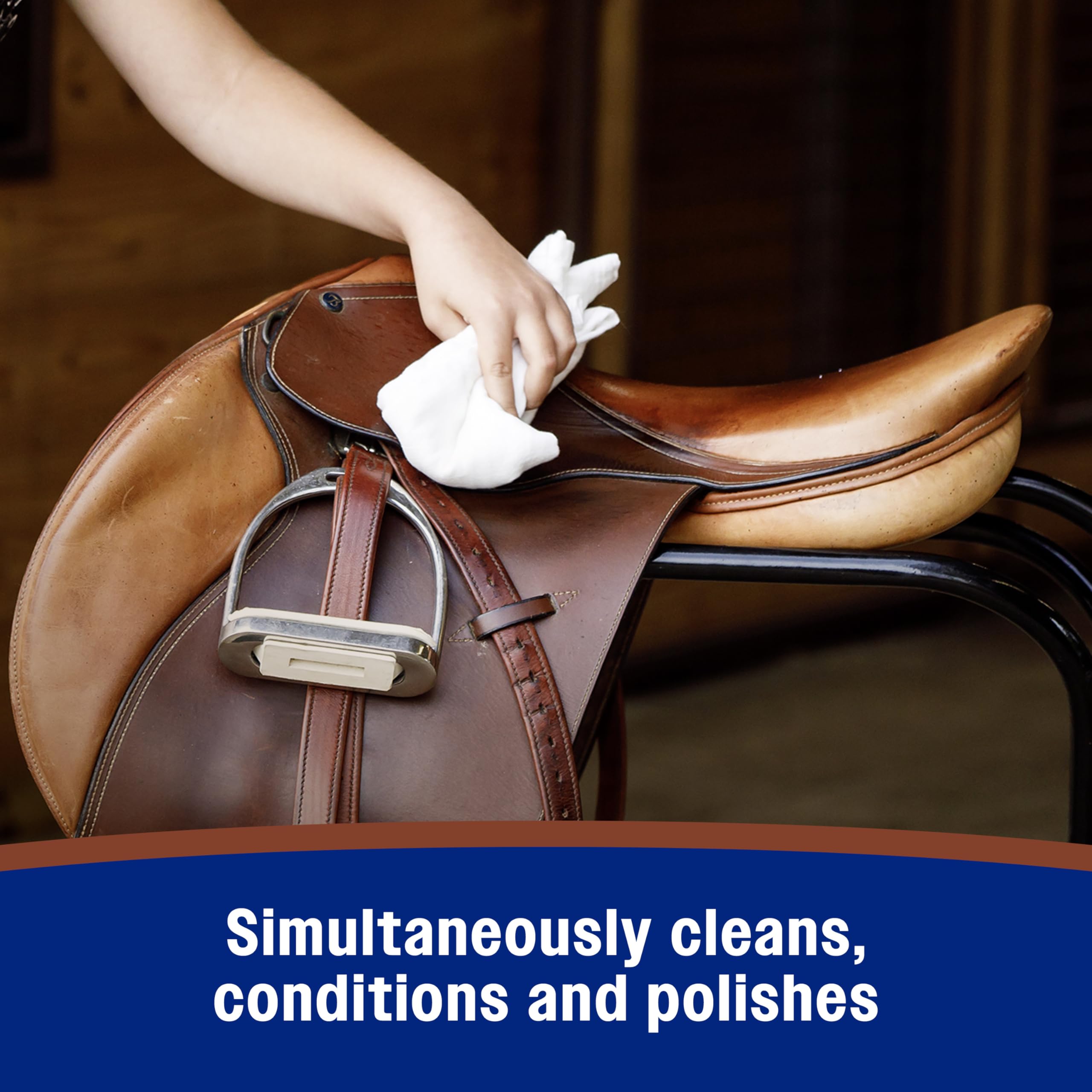 Farnam Leather New Easy-Polishing Glycerine Saddle Soap and Leather Saddle Cleaner, Protects and Preserves Leather, Cleans, Conditions and Polishes, 32 Oz.