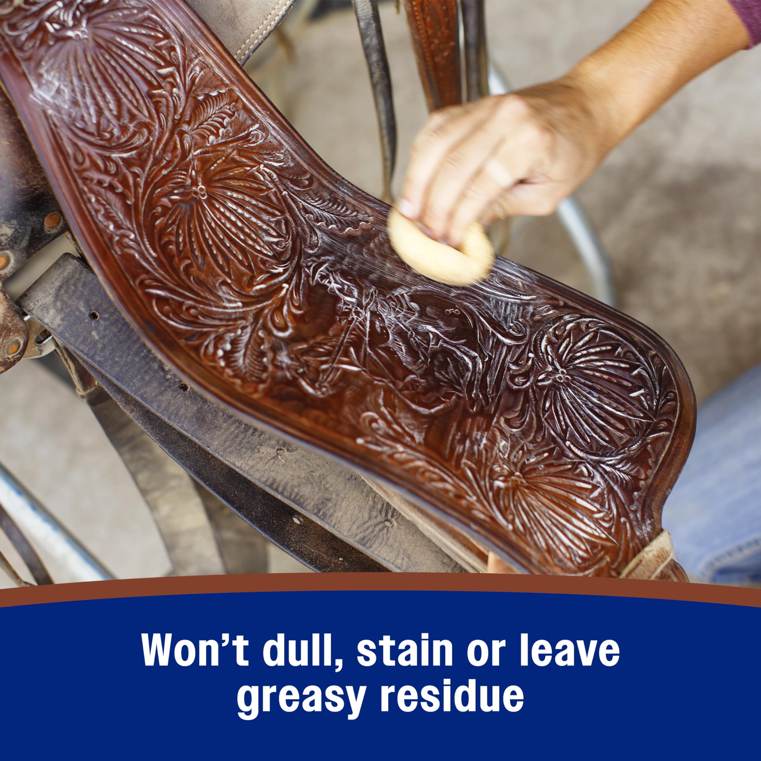 Farnam Leather New Easy-Polishing Glycerine Saddle Soap and Leather Saddle Cleaner, Protects and Preserves Leather, Cleans, Conditions and Polishes, 32 Oz.