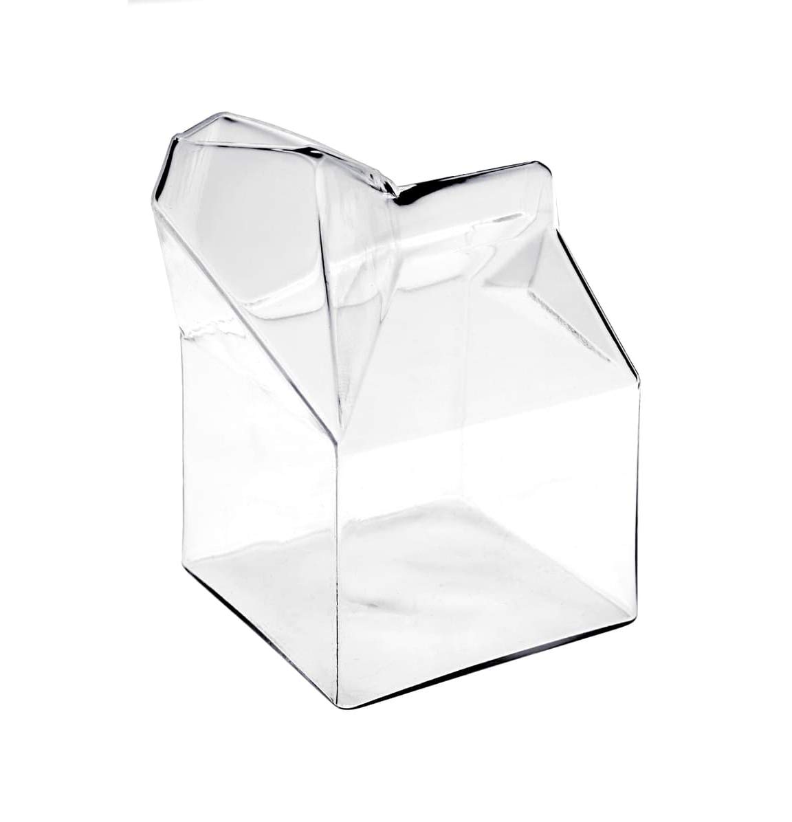 Genuine Fred HALF PINT Glass Milk Carton Creamer