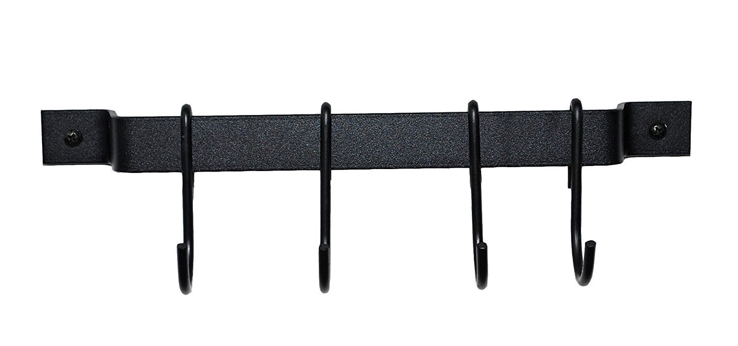 12" Black Utensil Rack