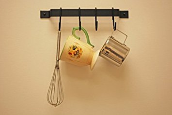 12" Black Utensil Rack