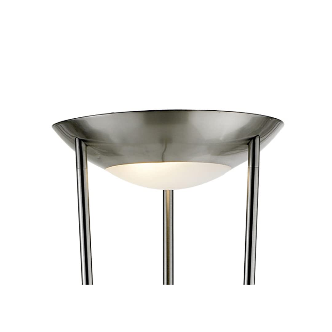 Adesso Home 5233-22 Transitional Two Light Floor Lamp from Odyssey Collection in Pwt, Nckl, B/S, Slvr. Finish, Steel