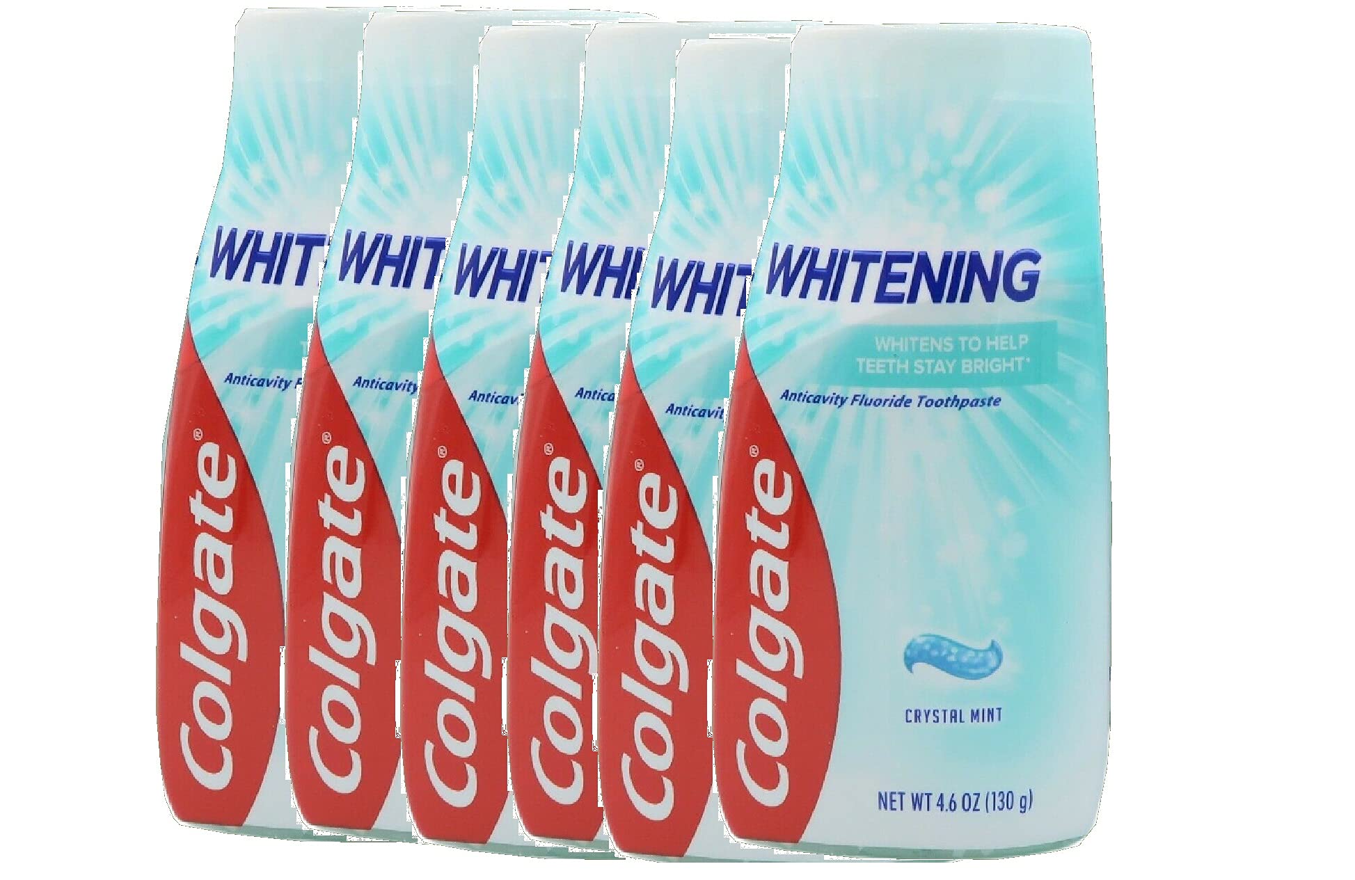 Colgate Max White Crystal Mint Liquid Toothpaste, 4.6-Ounce Packages (Pack of 6)