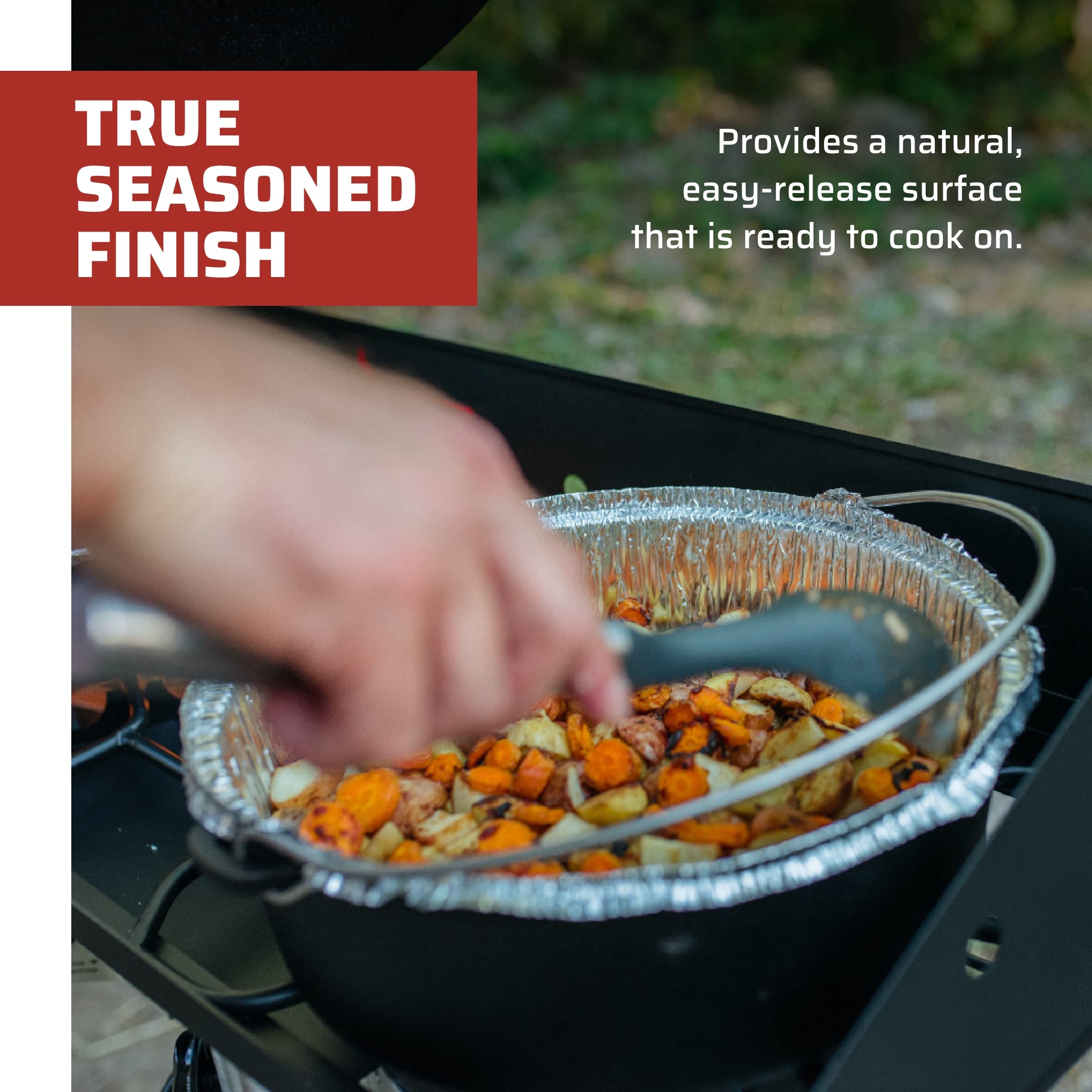 Camp Chef 12 Qt Seasoned Cast Iron Dutch Oven