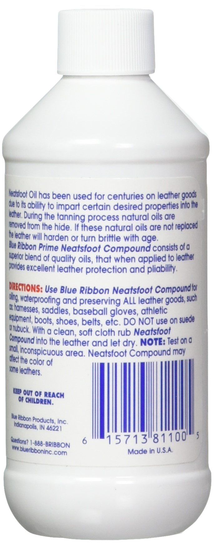 Blue Ribbon Prime Neatsfoot Compound, 8 Fluid Ounce