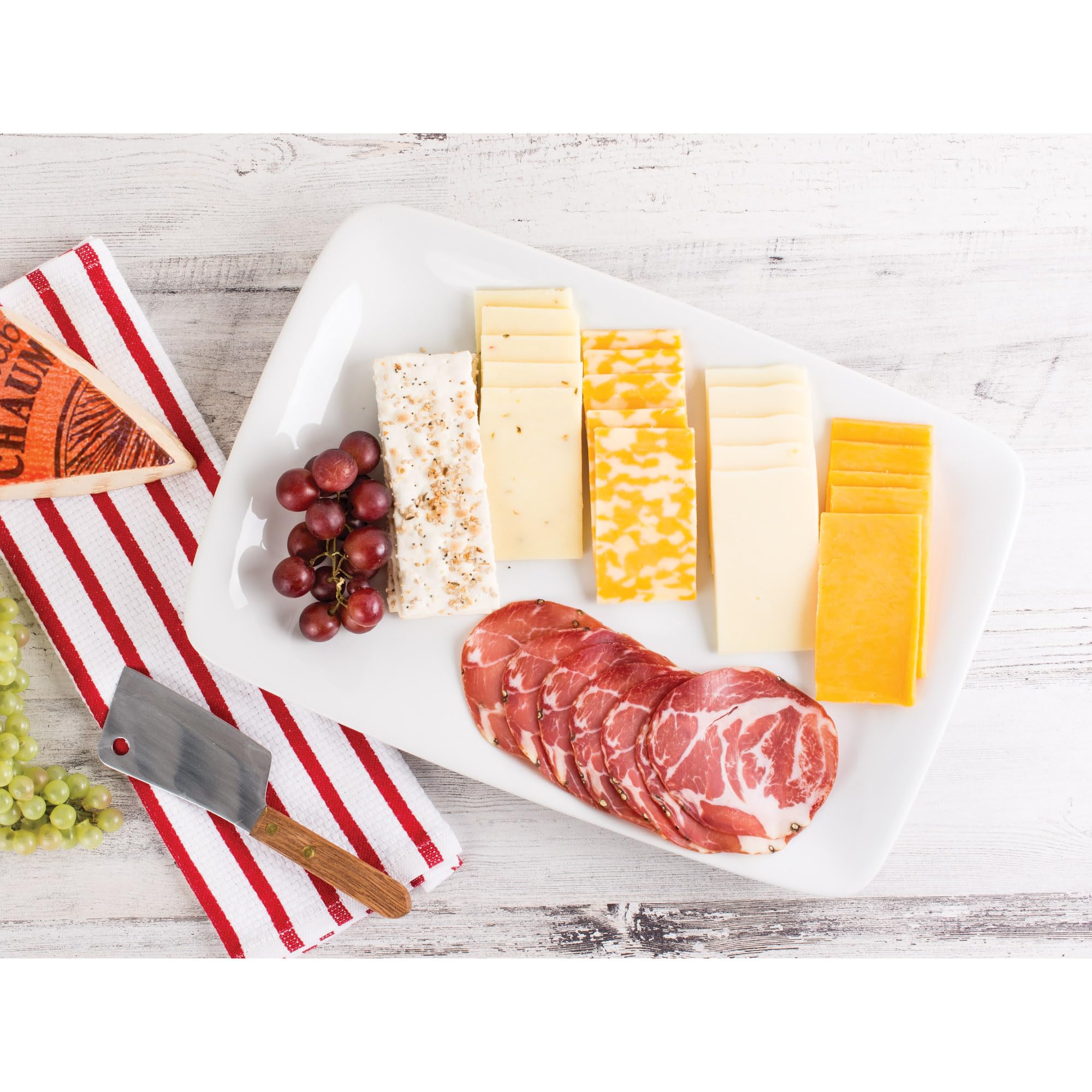 HIC Harold Import Co. HIC Kitchen Rectangular Platter, 14-Inch, White