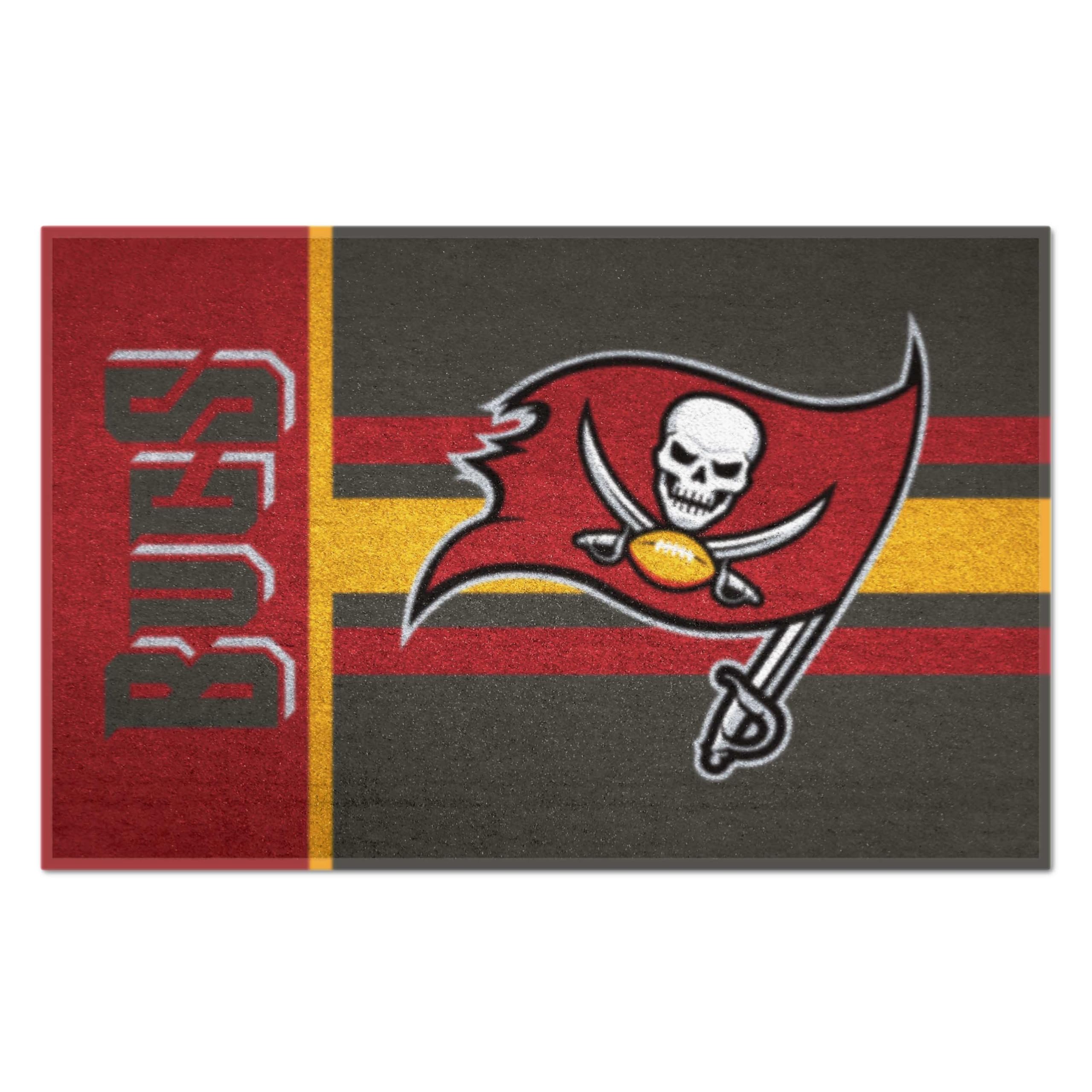 FANMATS NFL Tampa Bay Buccaneers Nylon Face Starter Rug , 19"x30"
