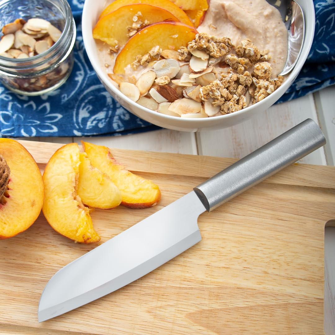 Rada Cutlery Cook’s Utility Knife – Stainless Steel Blade With Aluminum Handle Made in the USA, 8-5/8 Inch