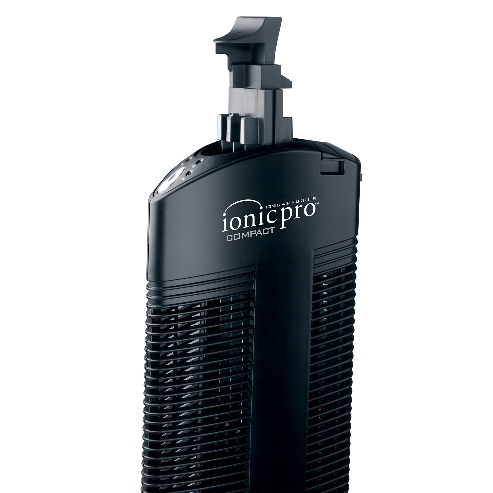 ENVION CA200 Ionic Pro Medium Room Silent Compact Tower Air Purifier with High and Low Settings, Removes Pollen, Smoke, and Irritant Particles, Black
