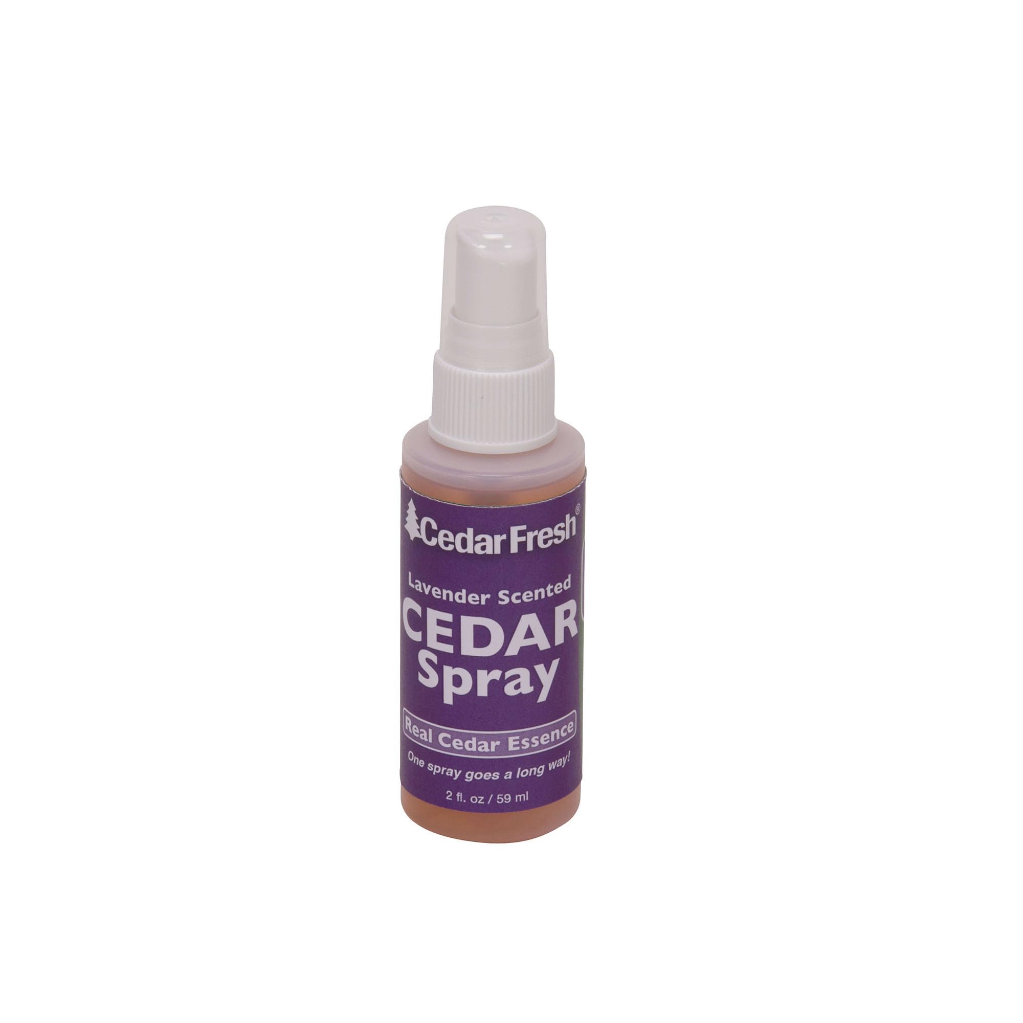 Household Essentials CedarFresh 84802 Cedar Power Spray with Lavender Essence Scent | Protects Closets | Restores Scent to Cedar Wood Accessories | 2 fl. oz. , Purple