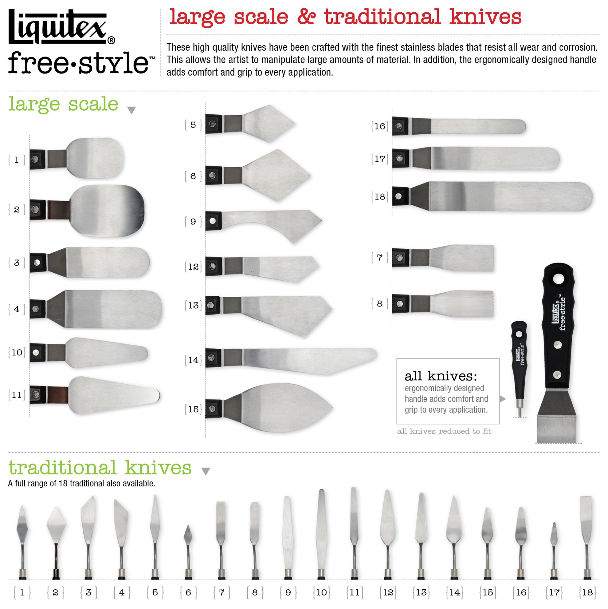 Liquitex 119901 Professional Freestyle Small Painting Knife No. 1