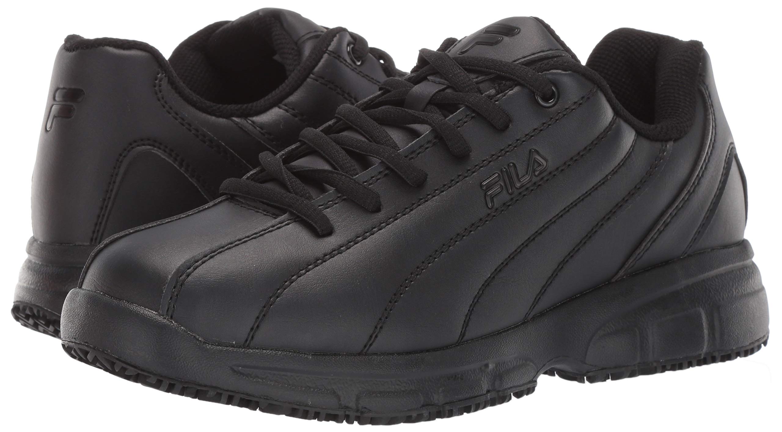Fila Men's Memory Niteshift Slip Resistant Work Shoe Shoe, Black, 11 D US