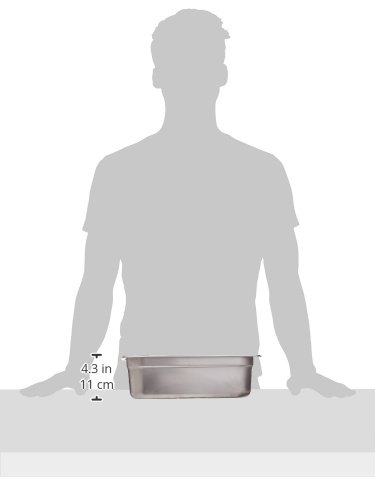 Winco Anti-Jam 1/3 Size Pan, 4-Inch