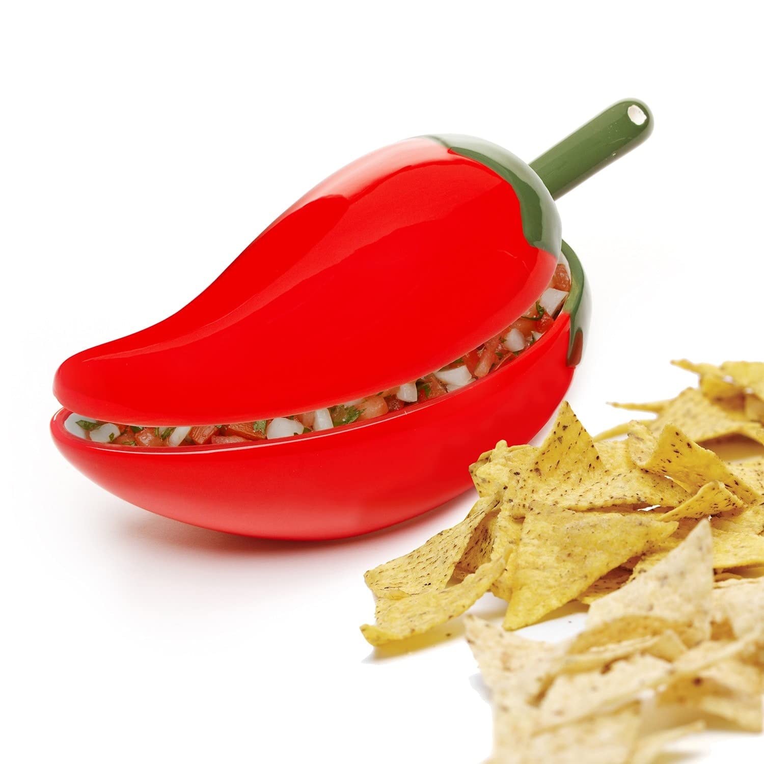 Prepworks by Progressive Salsa Bowl with Spoon - Great for Homemade Salsa and Pico De Gallo, Dips, Party foods, Condiments, Sauces and Toppings