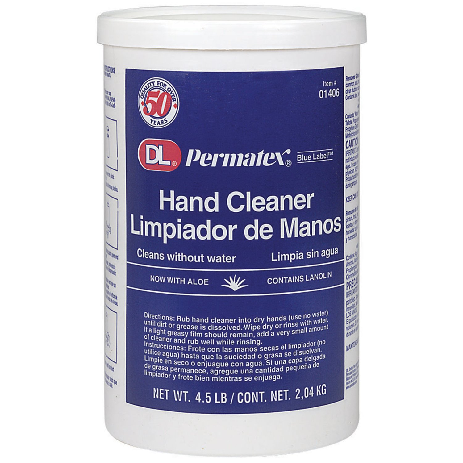 Permatex 01406 DL Blue Label Cream Hand Cleaner, 4.5 Pound (Pack of 1)