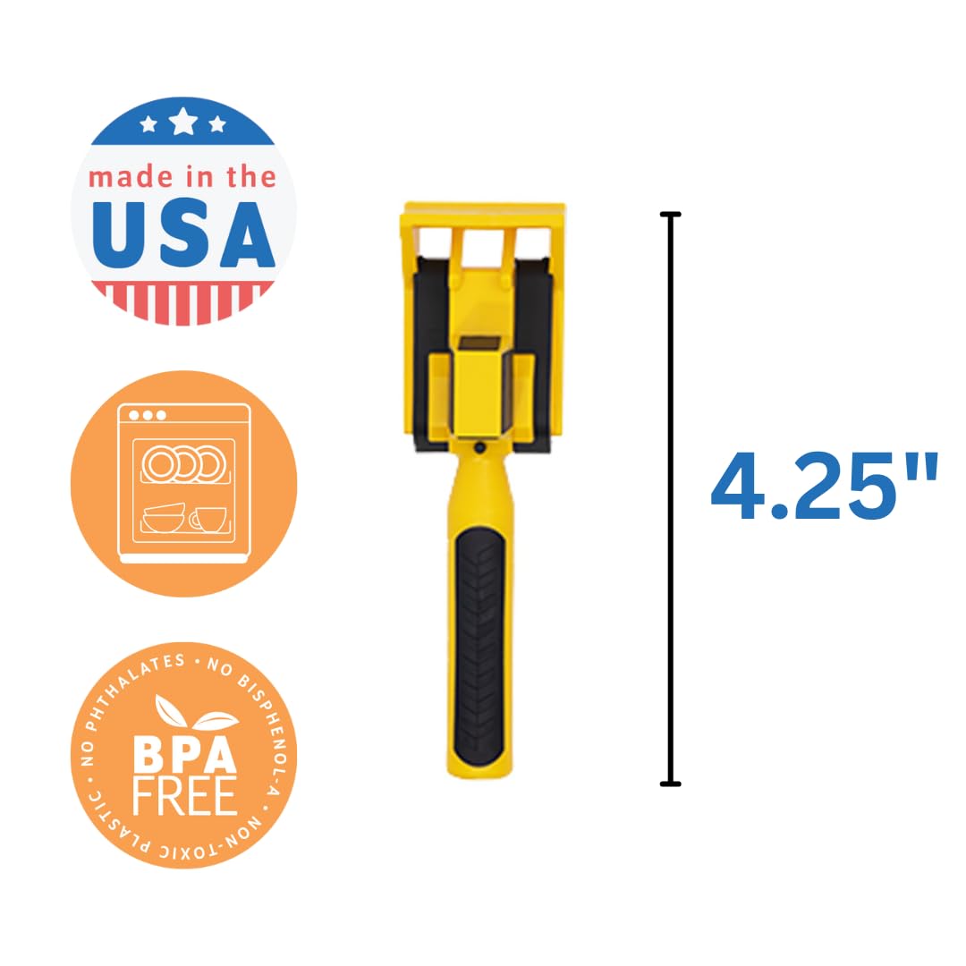 Constructive Eating Made in USA Set of 3 Construction Utensils for Toddlers, Infants, Babies and Kids - Made With Materials Tested for Safety