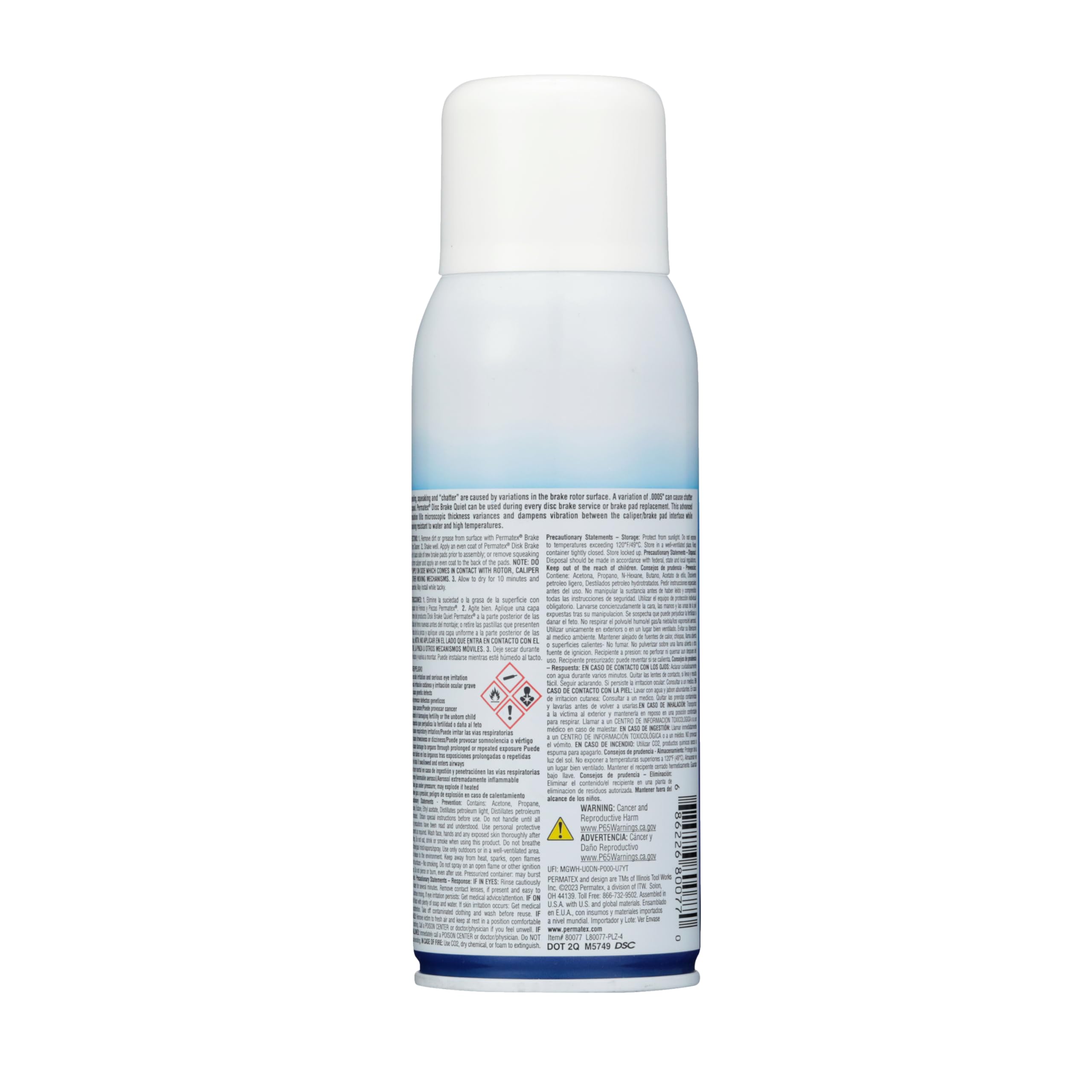 Permatex 80077 Disc Brake Quiet, 9 oz. net Aerosol Can