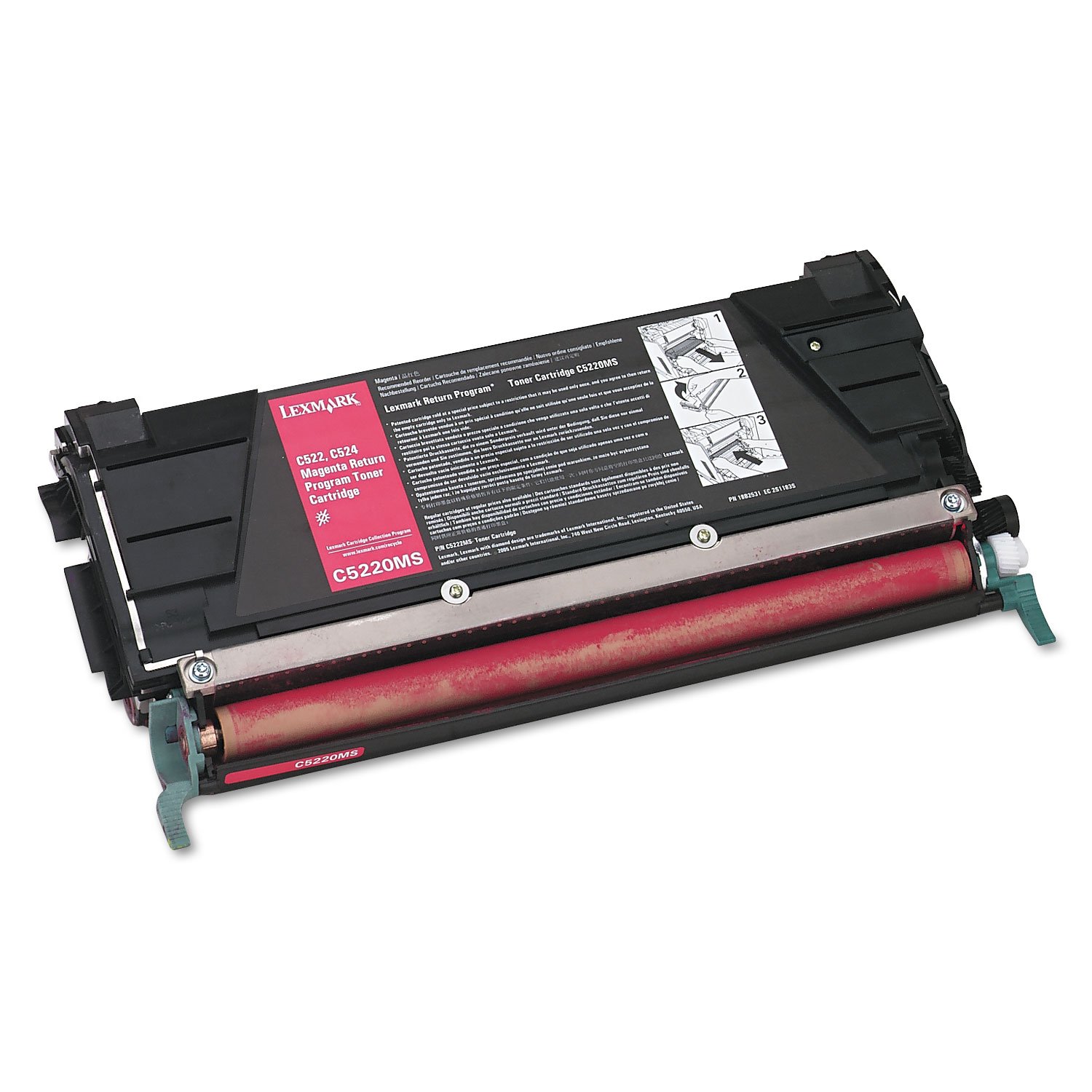 Lexmark C5220MS C522 C524 C530 C532 C534 Toner Cartridge (Magenta) in Retail Packaging