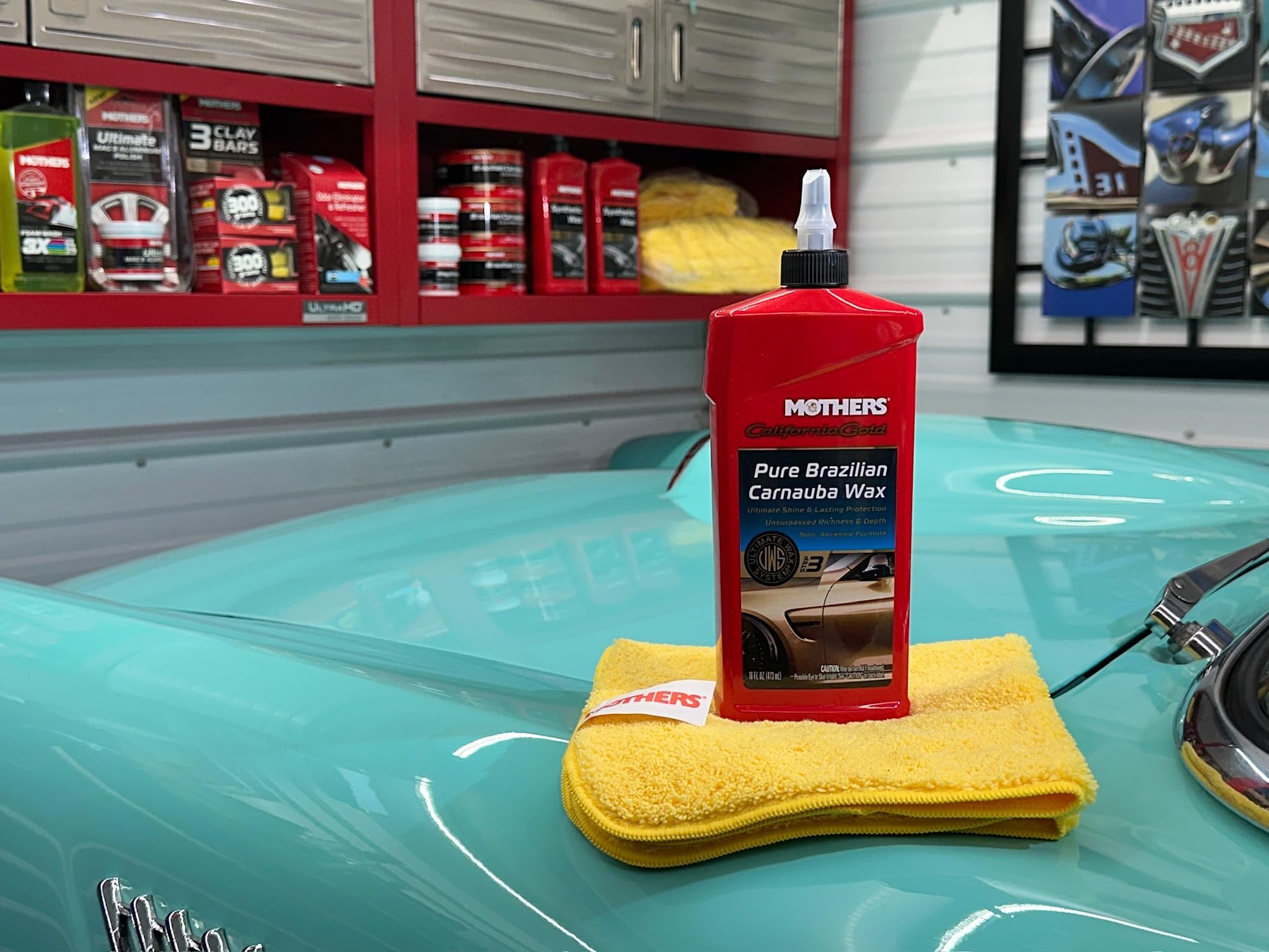 Mothers 05750 California Gold Pure Brazilian Carnauba Liquid Wax (Ultimate Wax System, Step 3) - 16 oz.