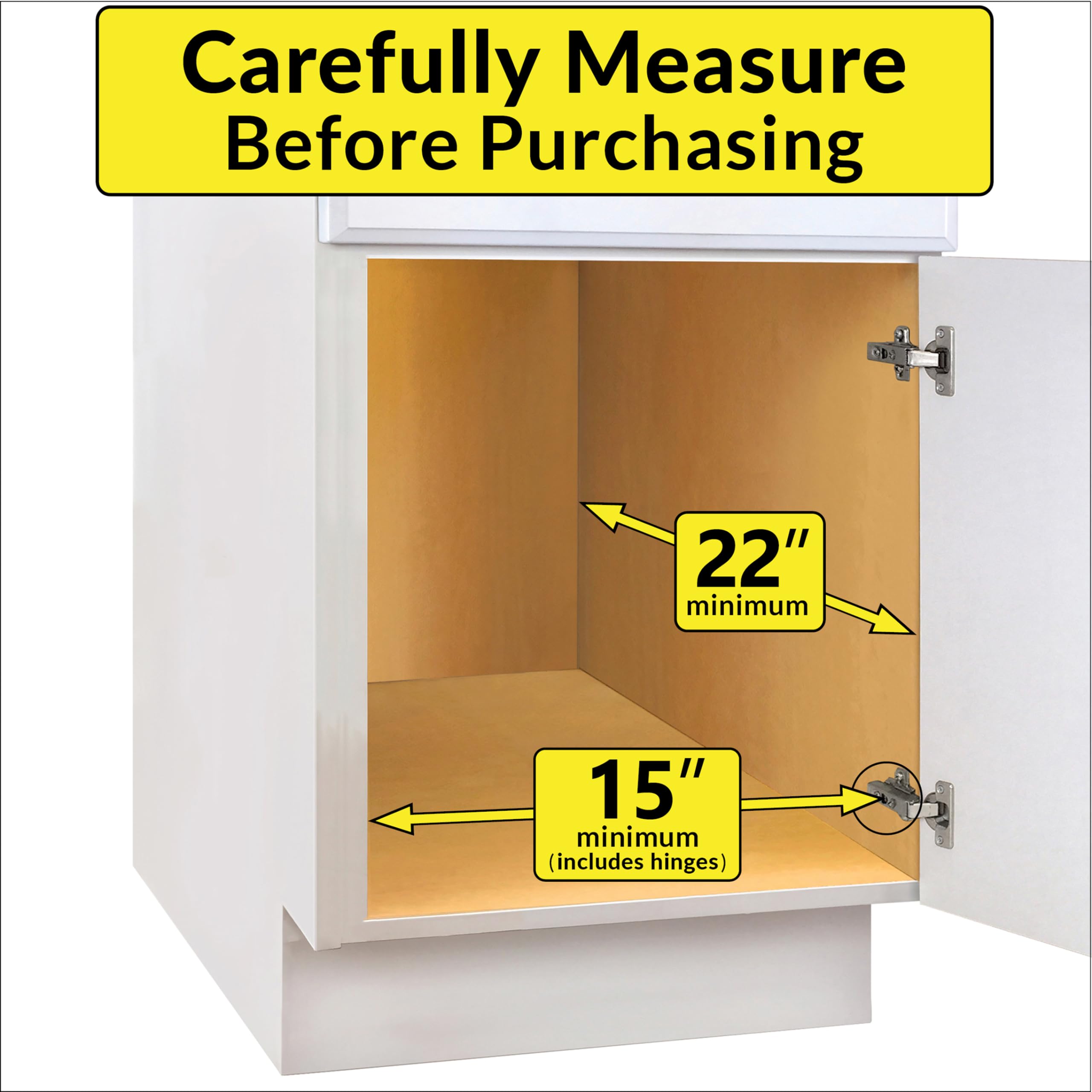LYNK PROFESSIONAL® Pull Out Cabinet Organizer - Slide Out Pantry Shelves - Sliding Storage for Inside Kitchen Cabinet or Under Sink - Roll Out Drawer for Pots, Pans - 14" Wide x 21" Deep - Chrome