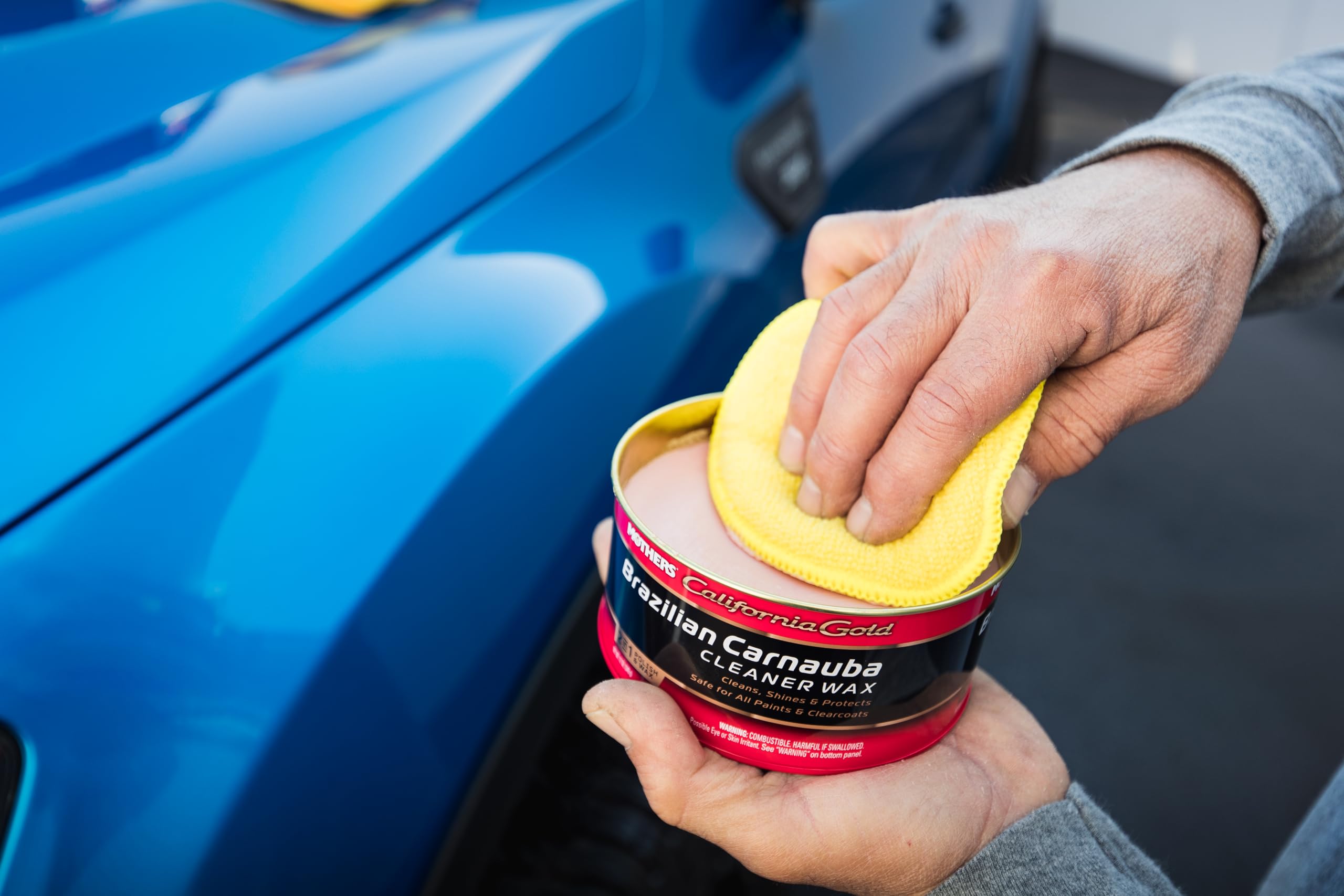 Mothers 05500 California Gold Brazilian Carnauba Cleaner Wax Paste - 12 oz.